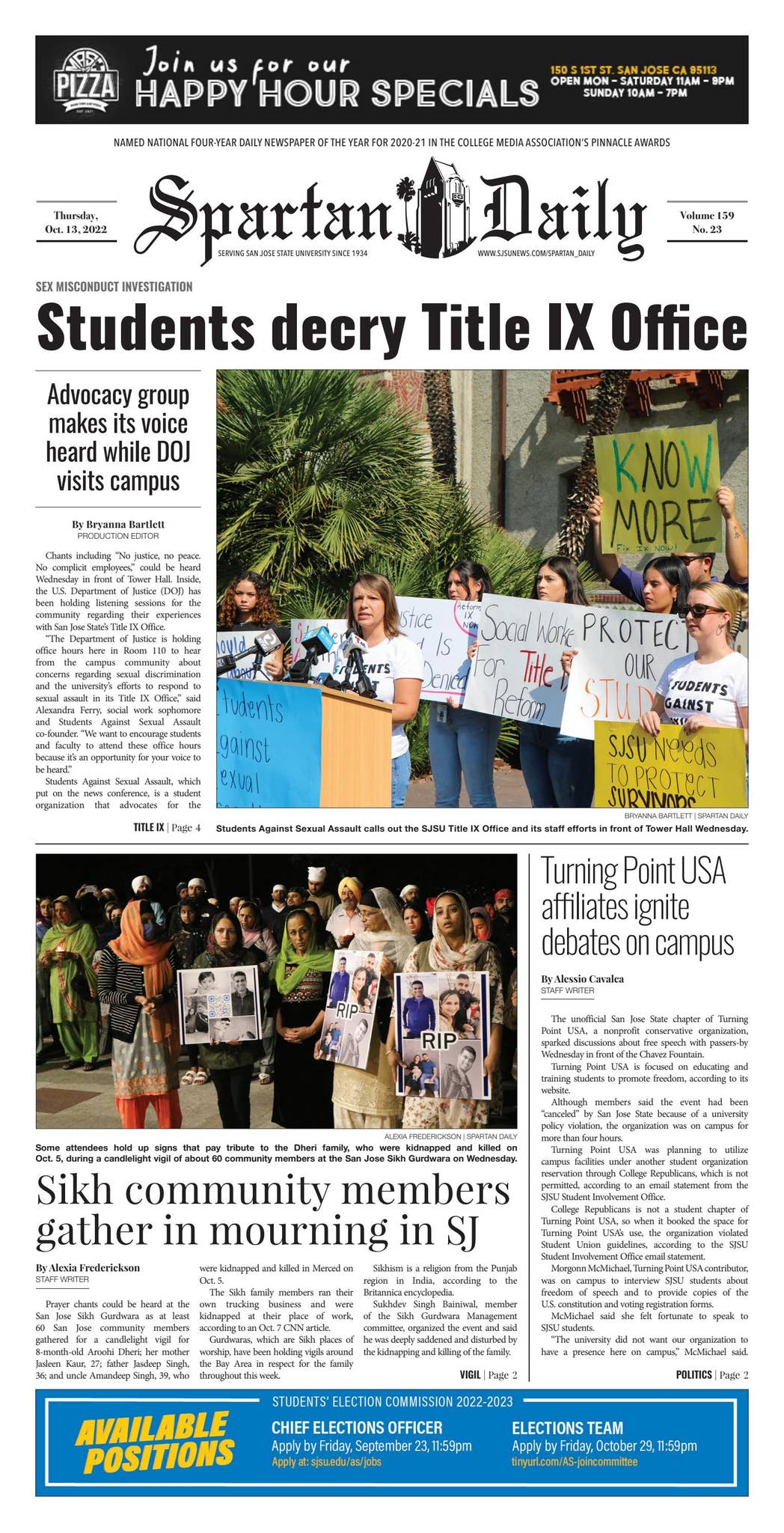 Spartan Daily Vol. 159 No. 23 by Spartan Daily - Issuu