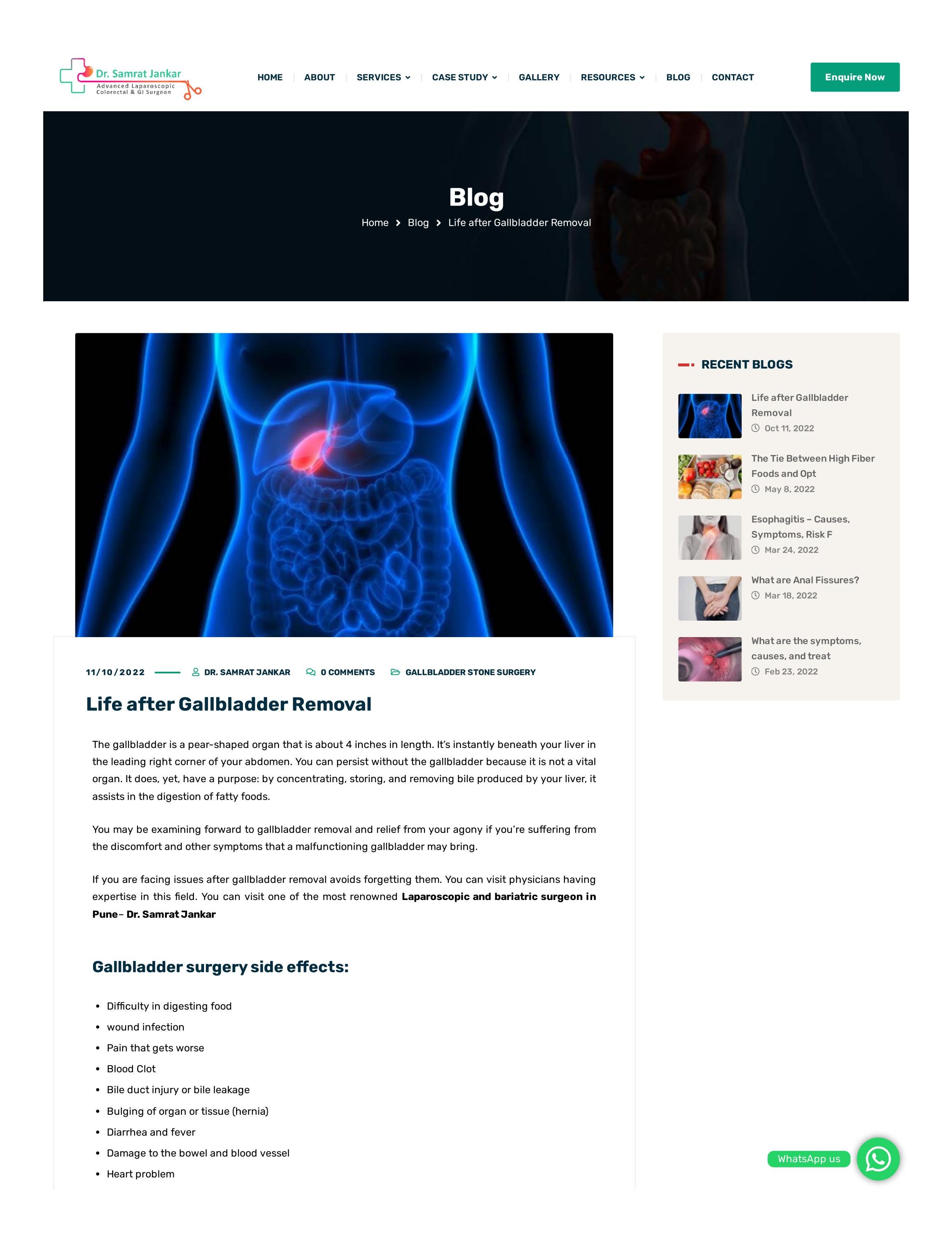 Life After Gallbladder Removal Dr Samrat Jankar By Drsamratjankar12