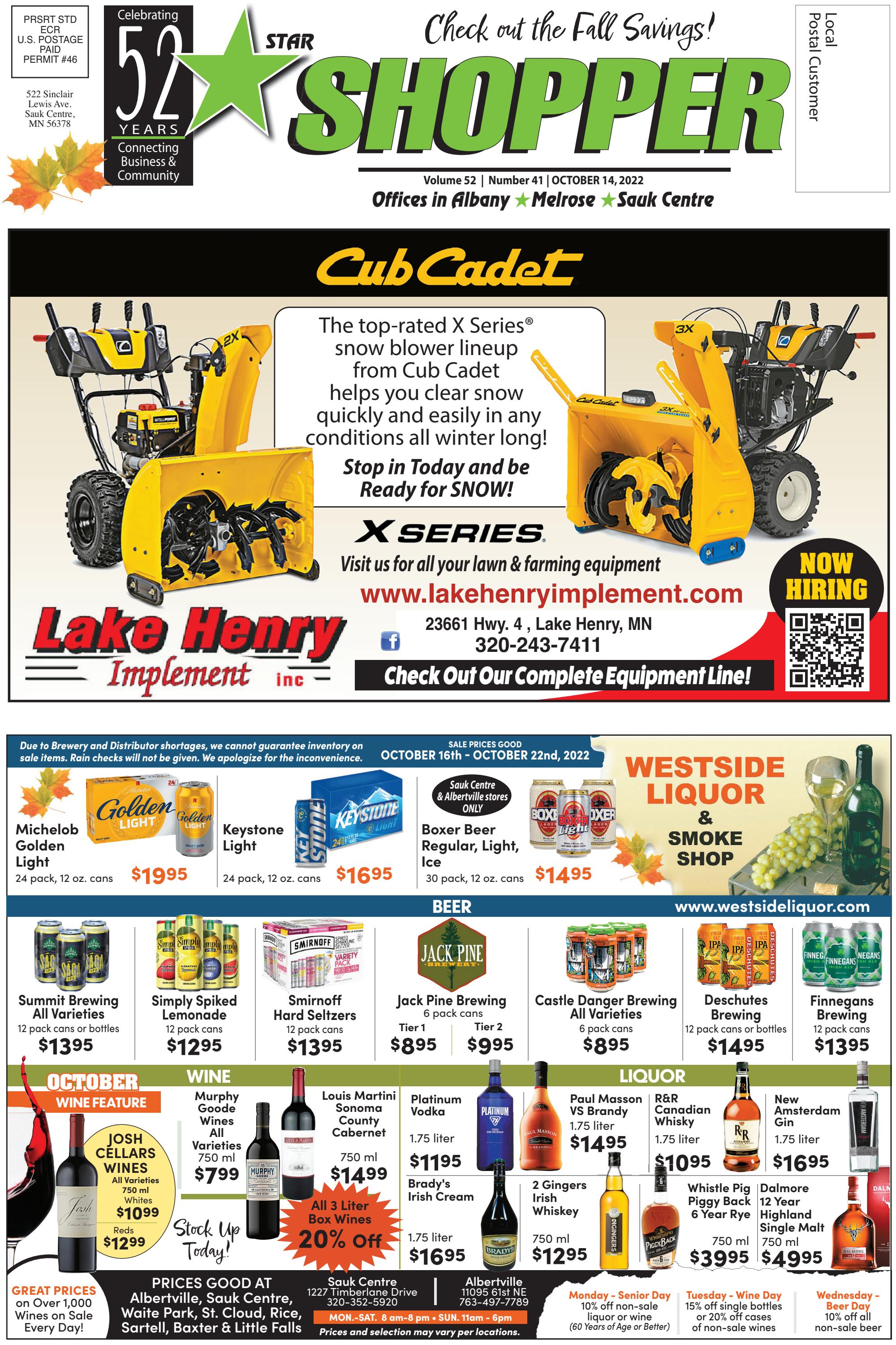 Star Shopper - October 14, 2022 by Star Publications - Issuu