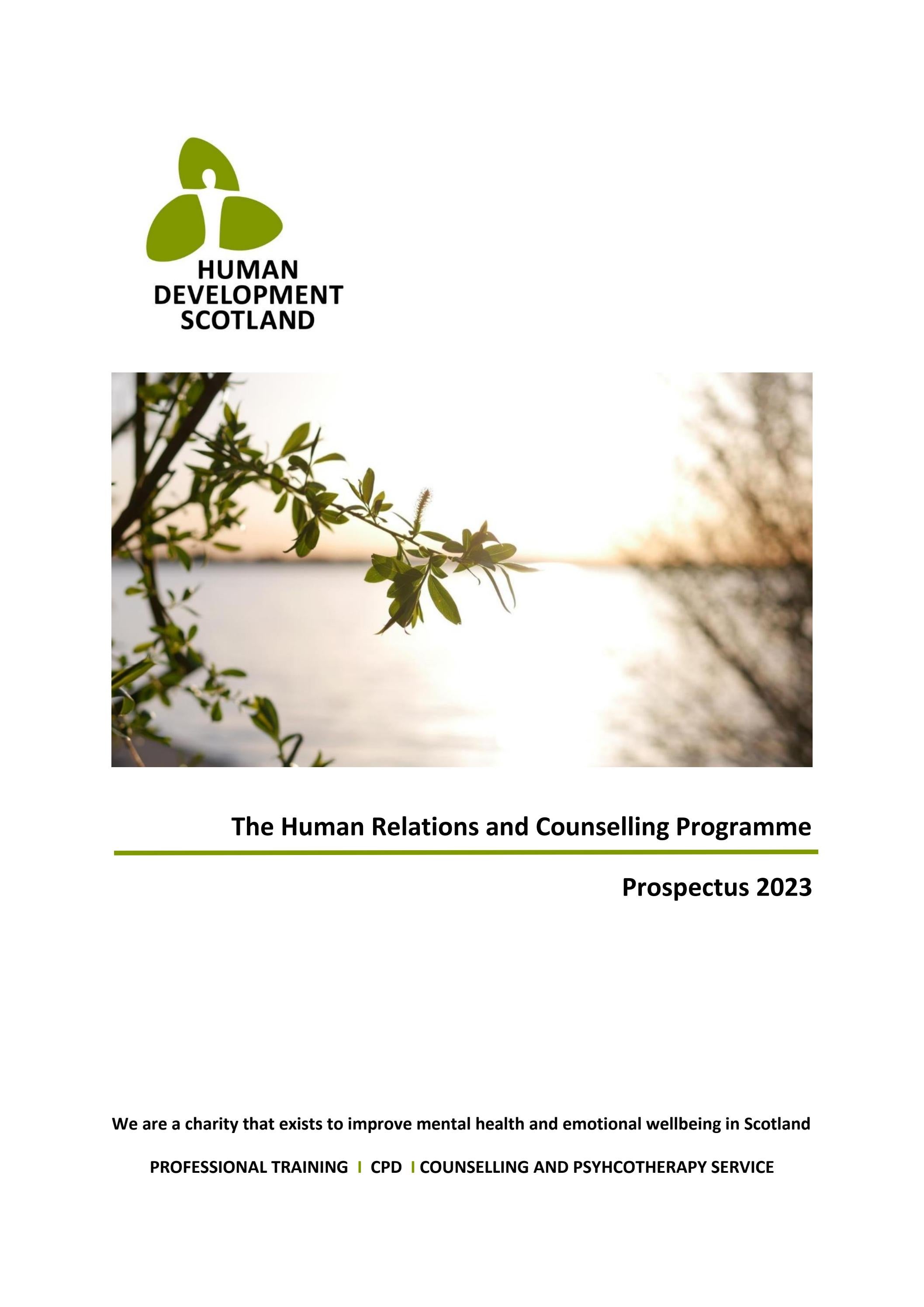 HRC Programme Prospectus by HumanDevelopmentScotland - Issuu