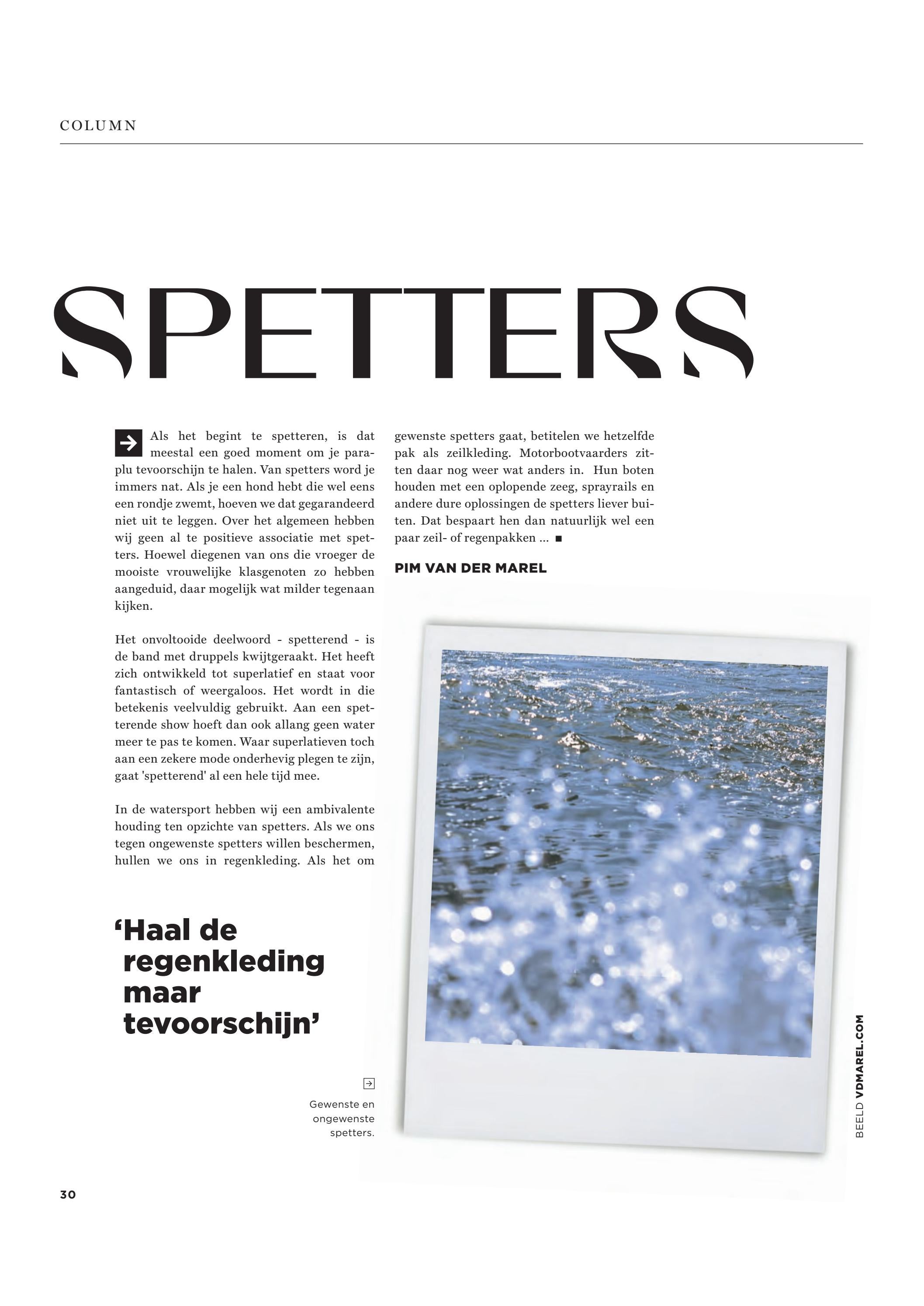 (On)gewenste spetters by Pim van der Marel - Issuu