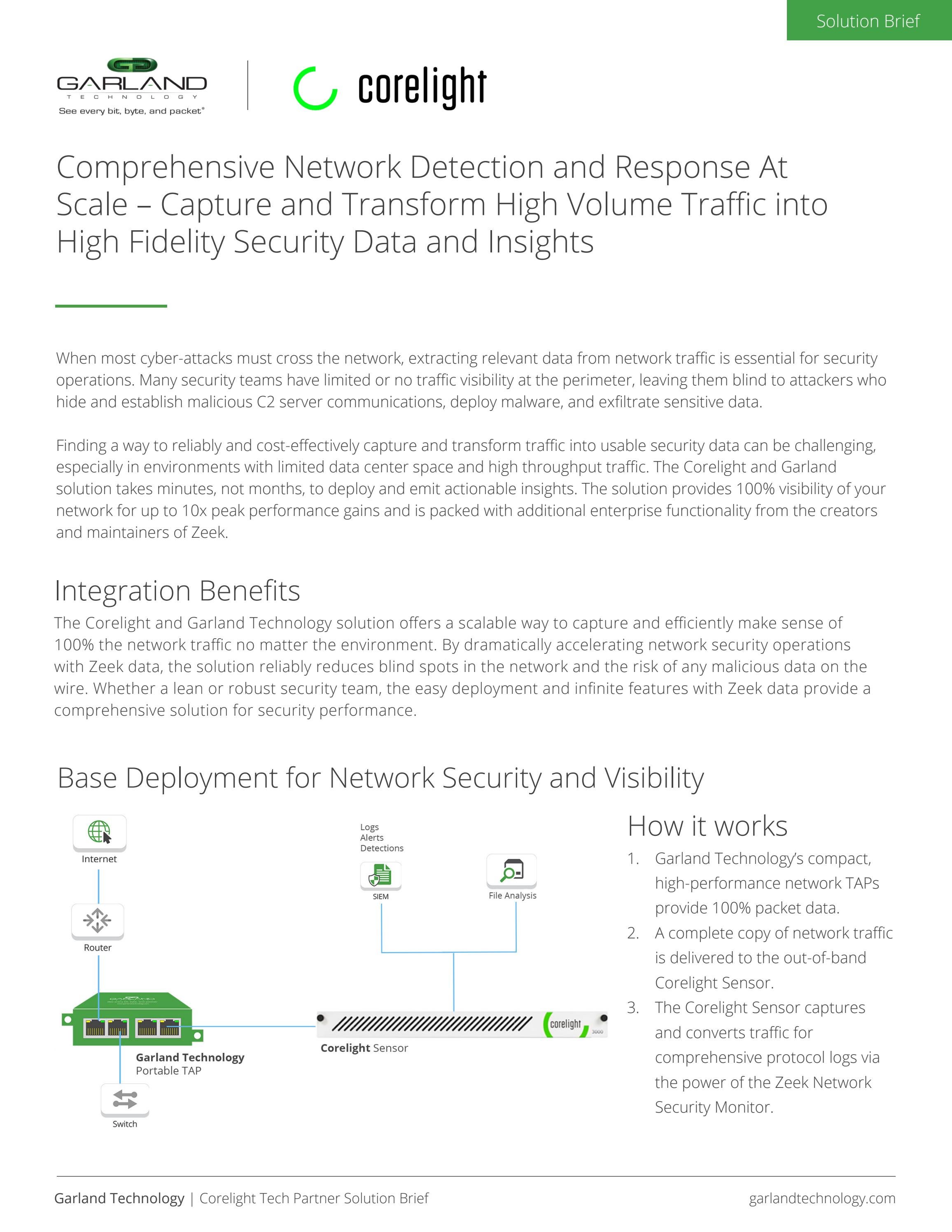 GTSB Garland Corelight by Garland Technology Marketing - Issuu