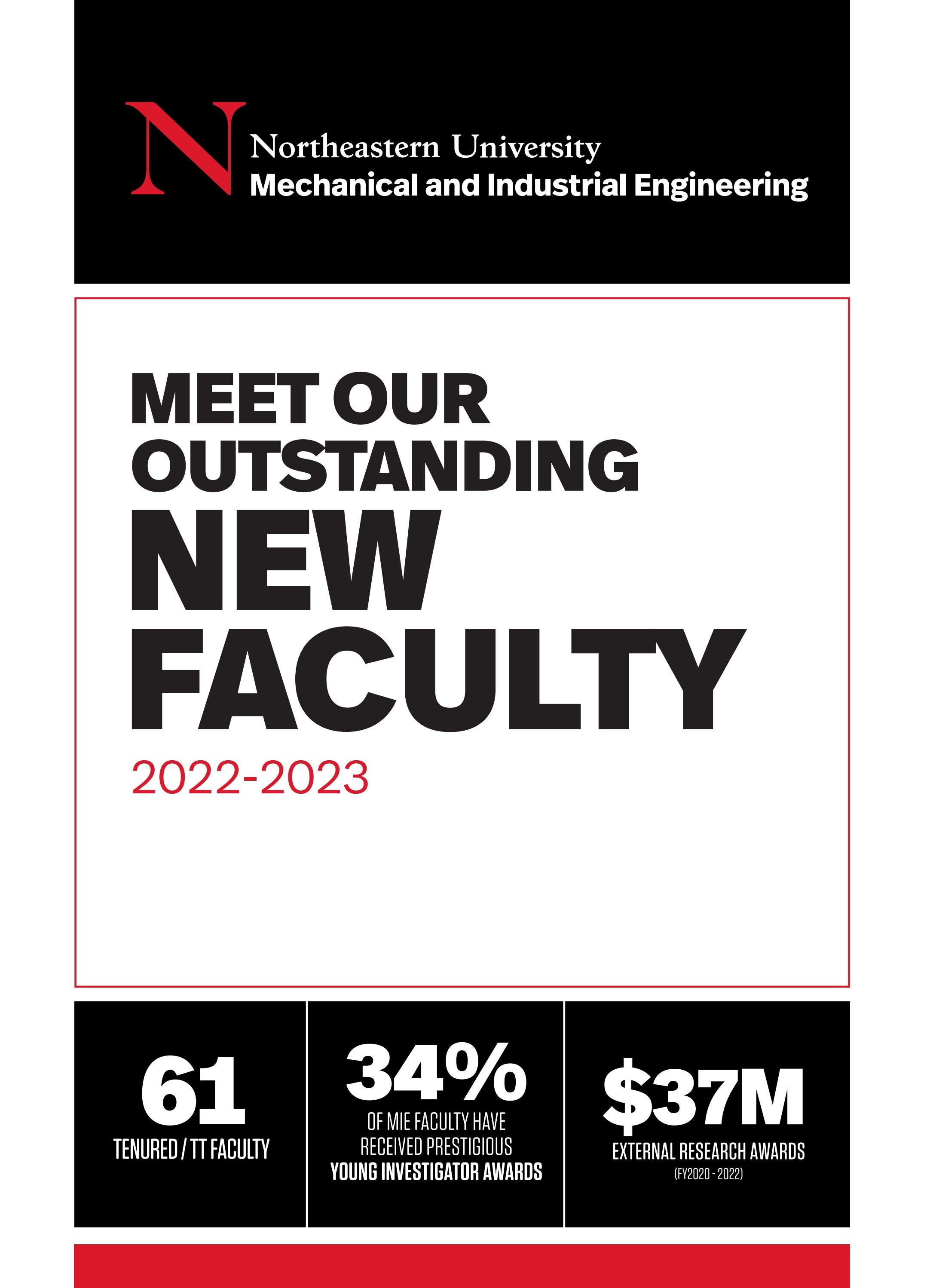 2022 Mechanical and Industrial Engineering Newest Faculty Hires by ...