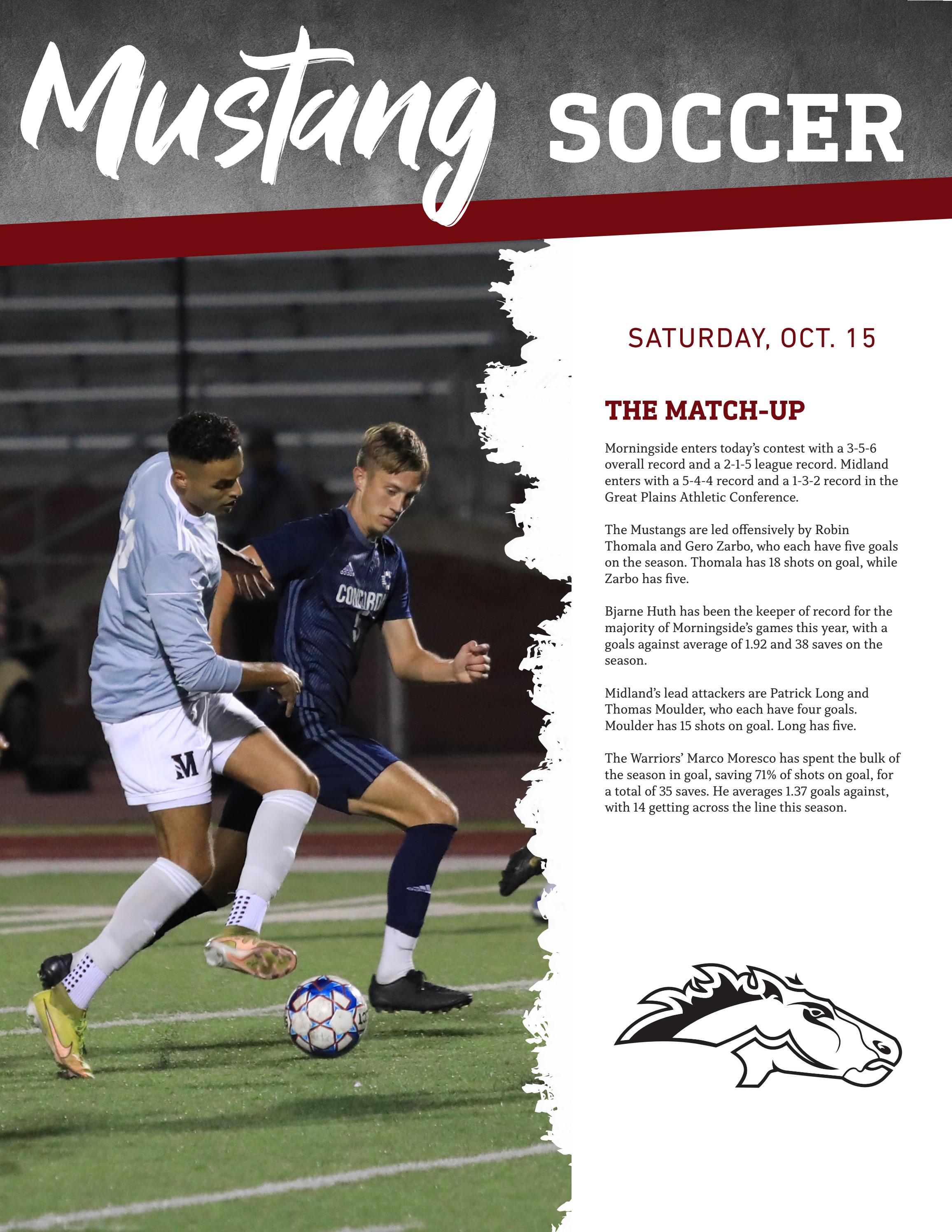 Men's Soccer Game Day Program - Midland 10/15/22 by Morningside ...