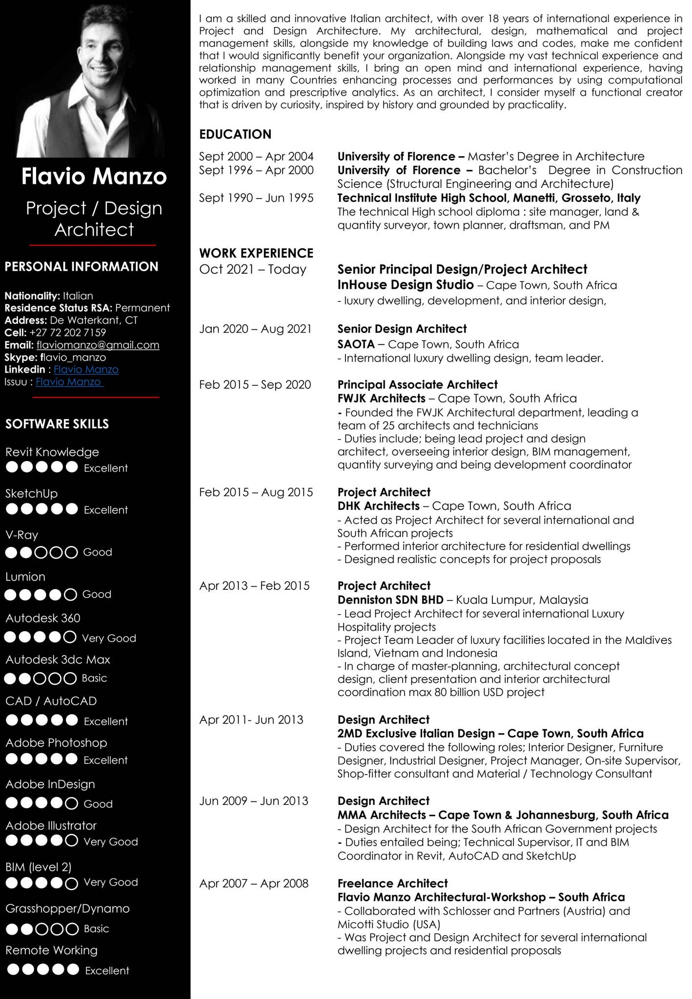 Flavio Manzo CV by Flavio Manzo - Issuu