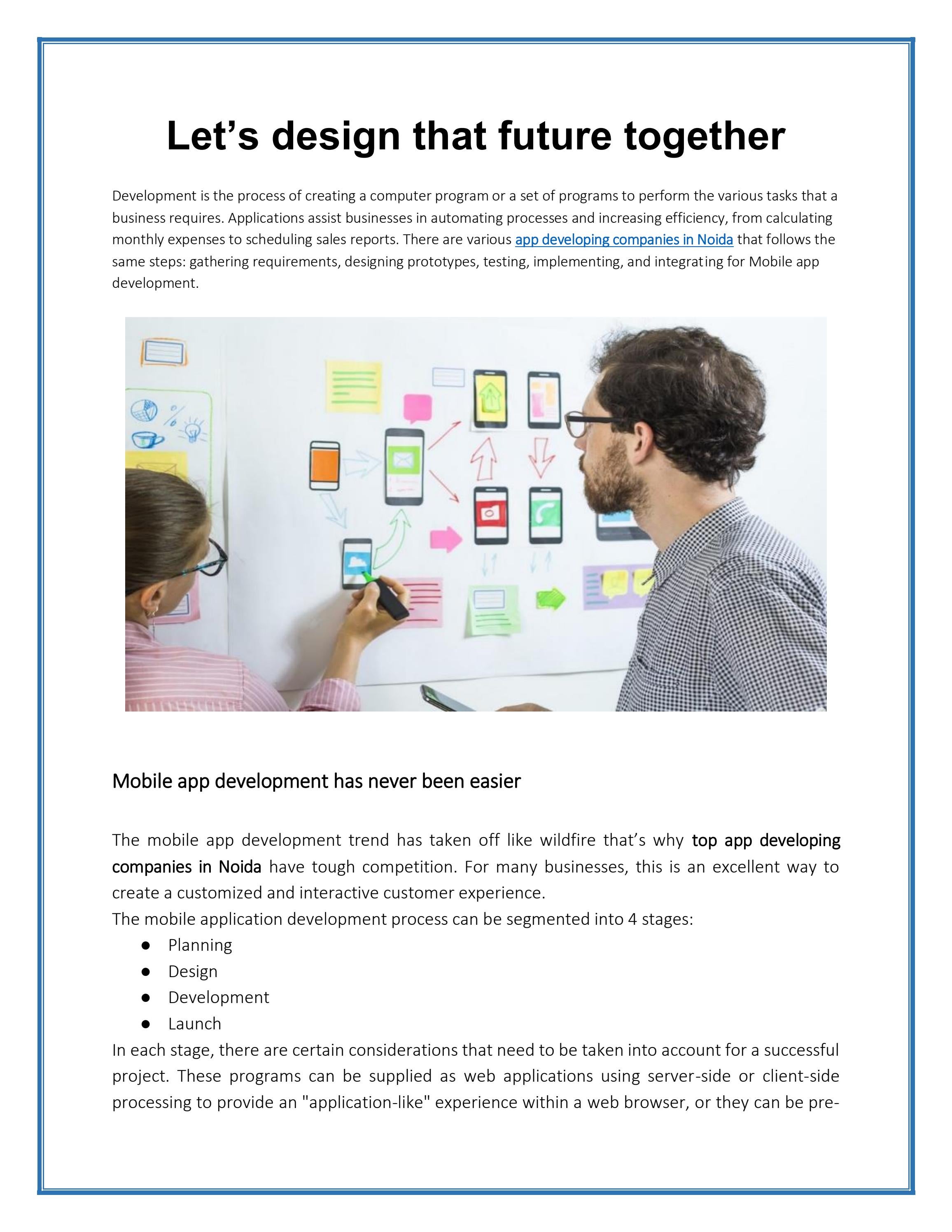 Let’s design that future together by WEBBULLINDIA - Issuu