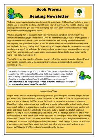 Reading Newsletter Autumn 1 by Schudio - Issuu