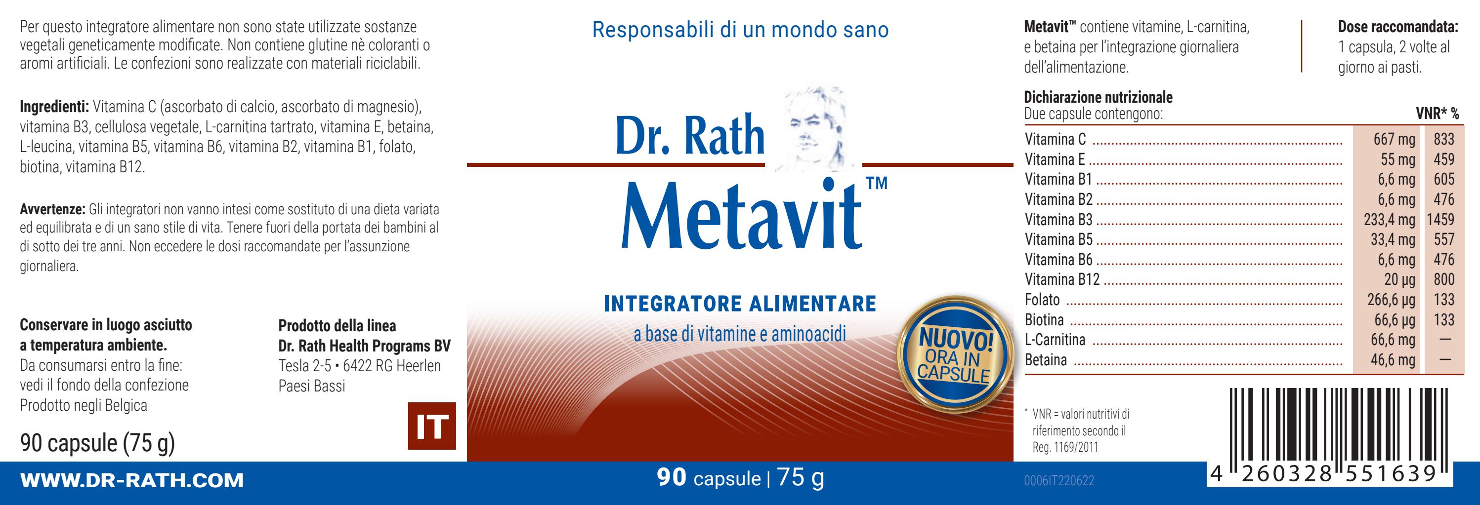 0006 Metavit™ 90 capsule - IT by Dr. Rath Health Programs - Issuu