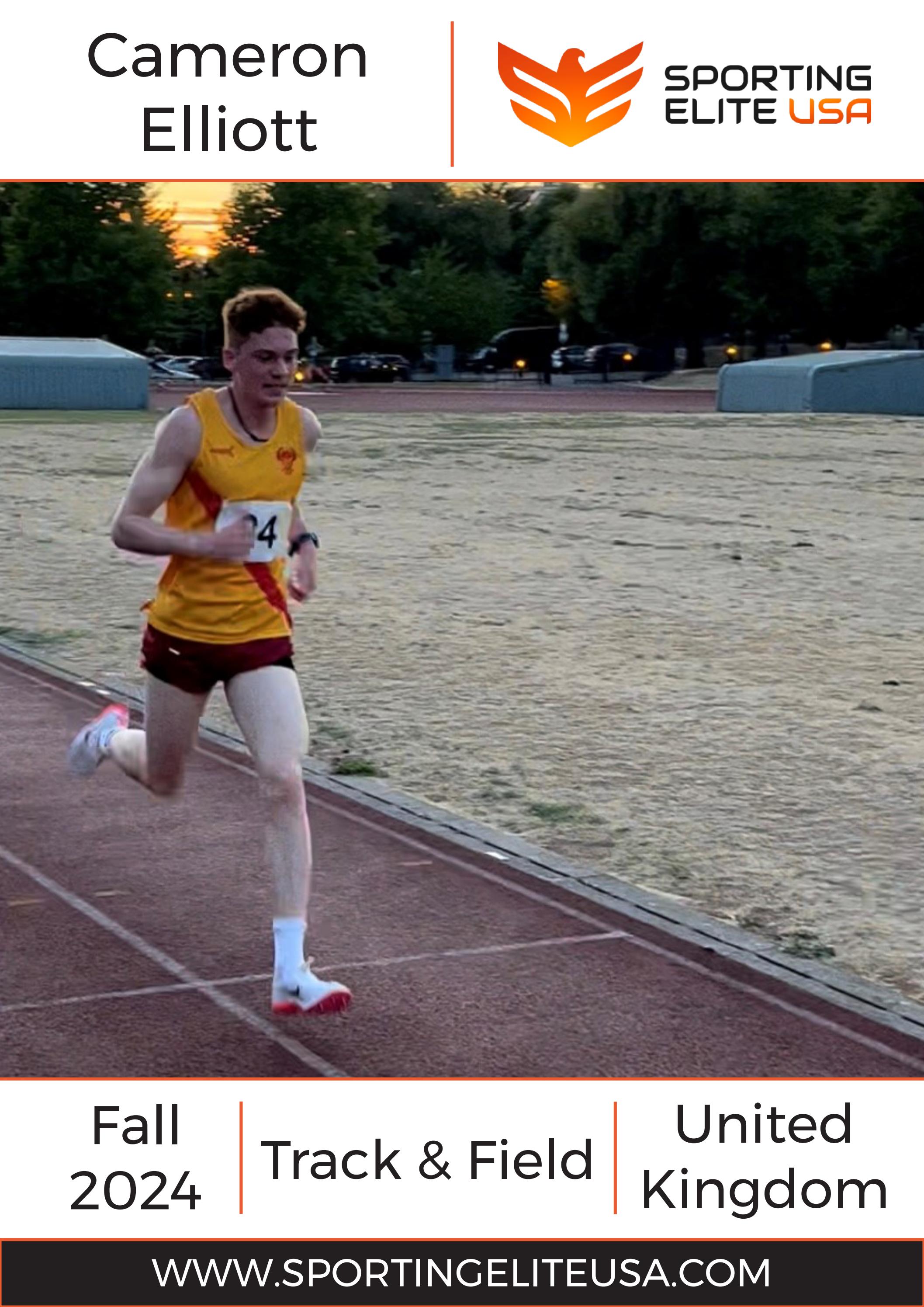 Cameron Elliott Sporting CV by Sporting Elite USA - Issuu