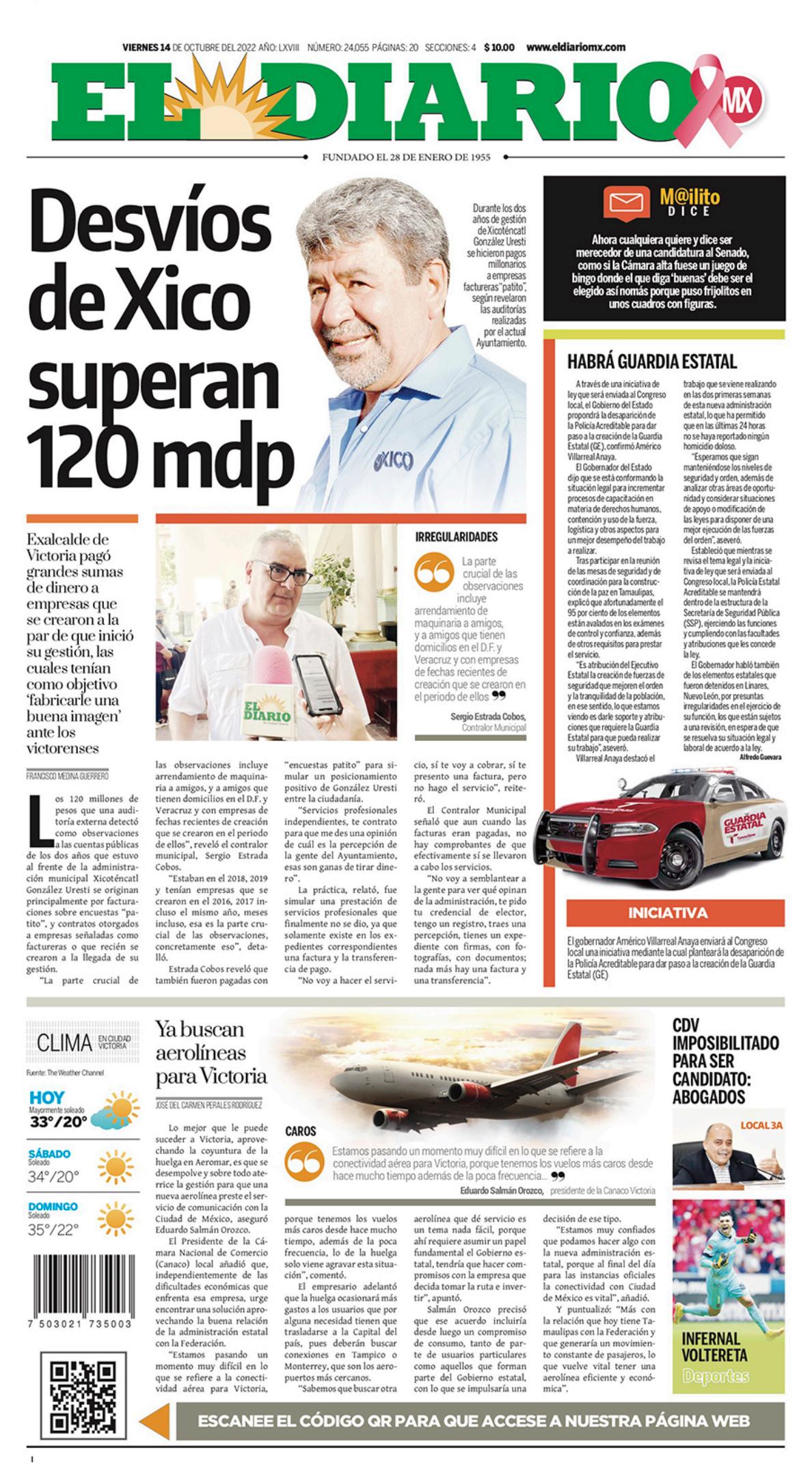 El Diario #24,197 by El Diario de Ciudad Victoria - Issuu