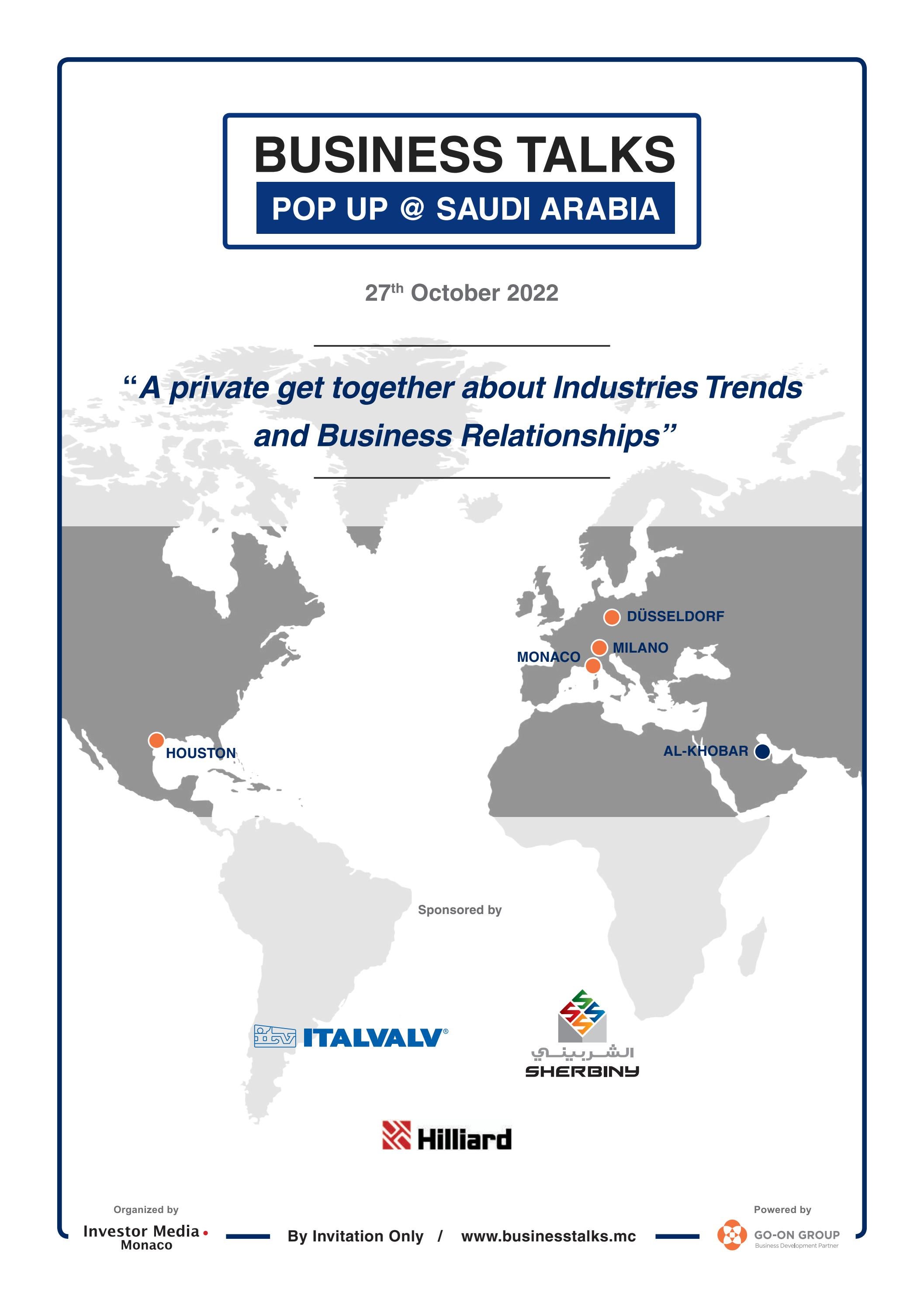 Business Talks Pop Up @ Saudi Arabia by Investor Media Monaco - Issuu