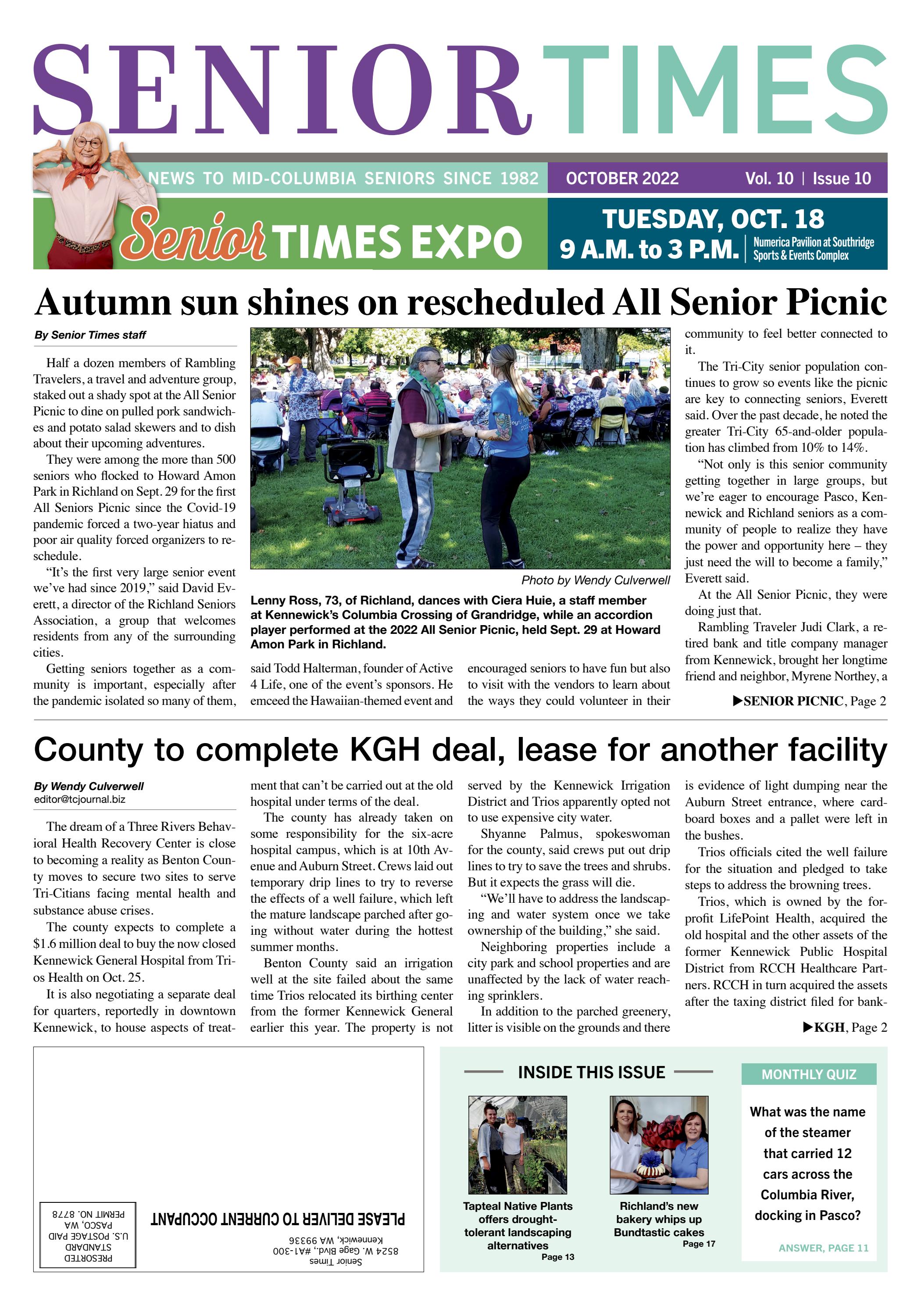 Senior Times - October 2022 by Tri-Cities Area Journal of Business ...