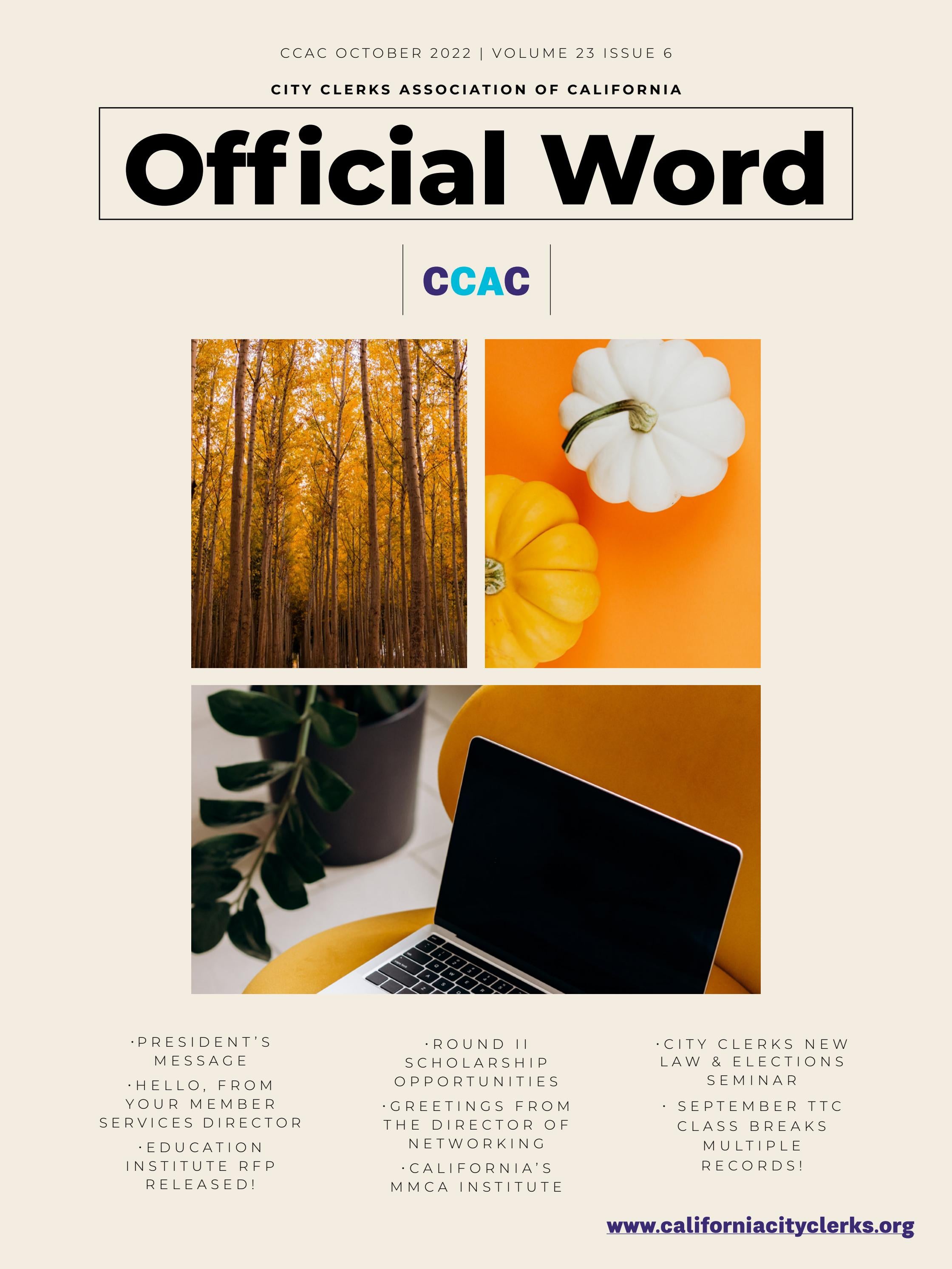CCAC | October Official Word DRAFT by SMA Launch - Issuu