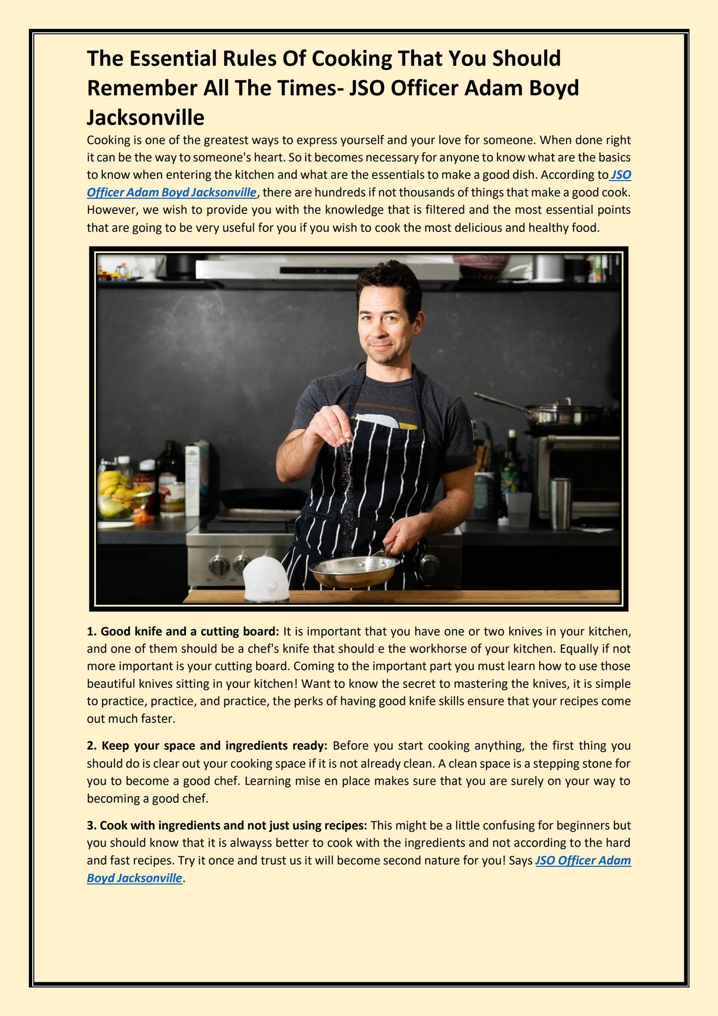 The Essential Rules Of Cooking That You Should Remember All The Times ...