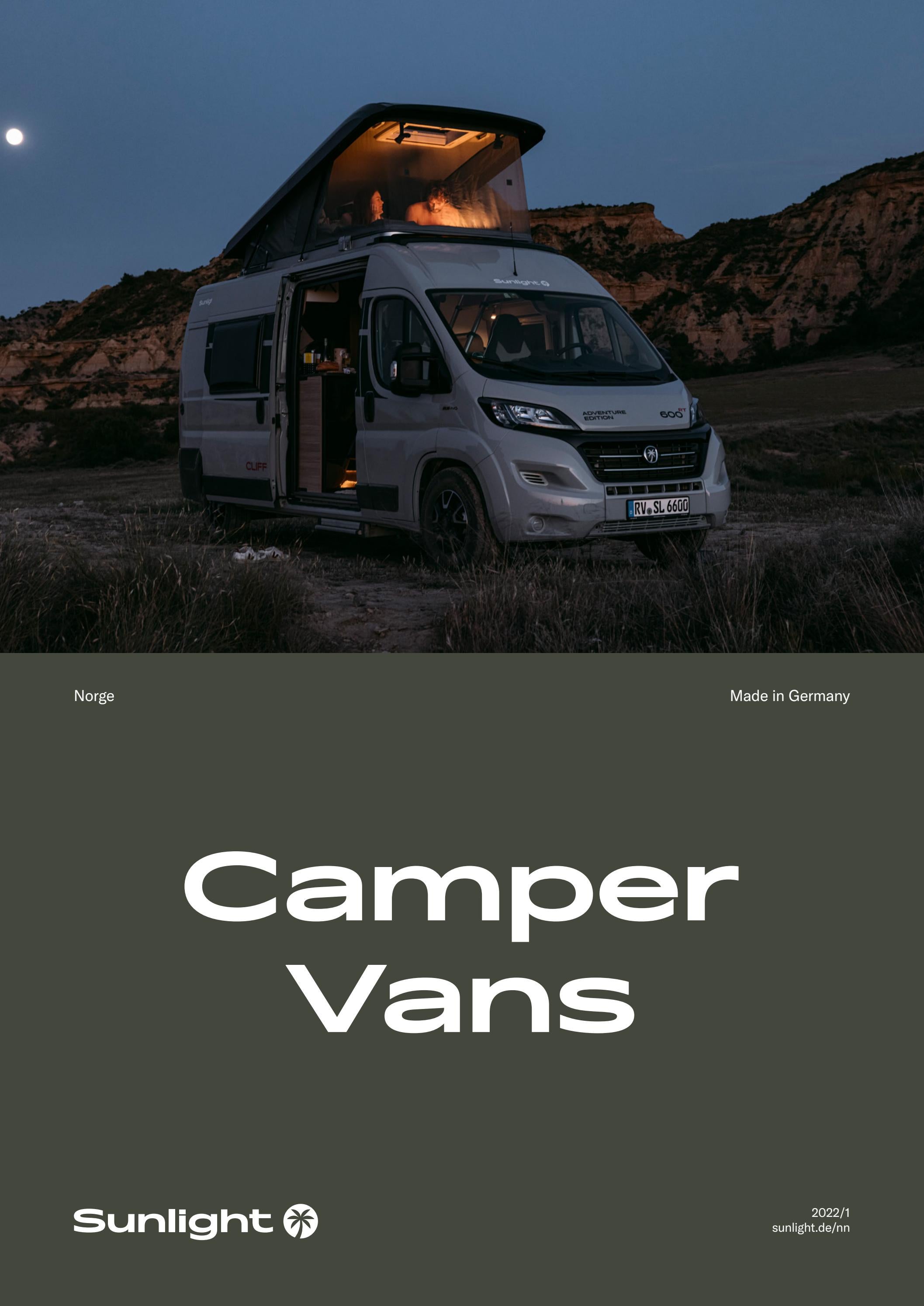 SUNLIGHT Camper Vans 2023 NO by Sunlight GmbH - Issuu