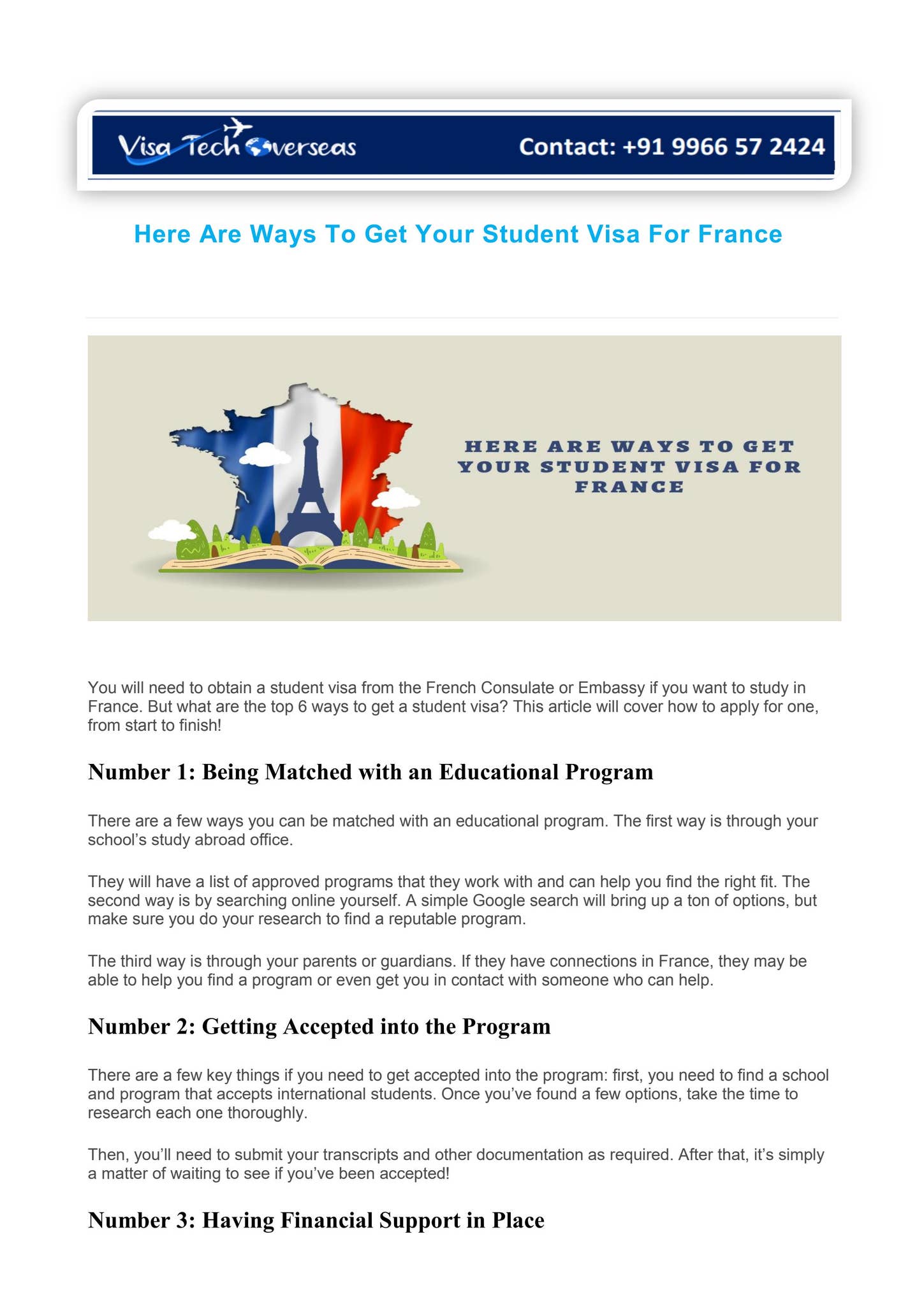 Here Are Ways To Get Your Student Visa For France by Kavitha k - Issuu