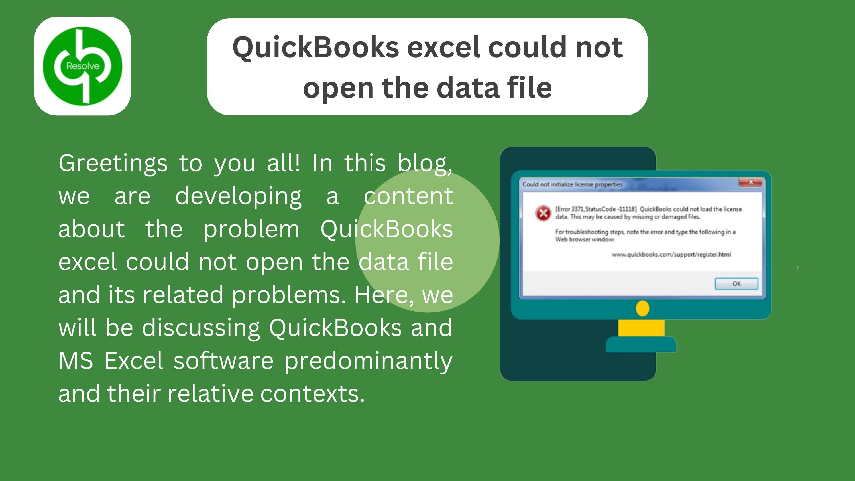 Quickbooks Excel Could Not Open The Data File By Ashley Green Issuu