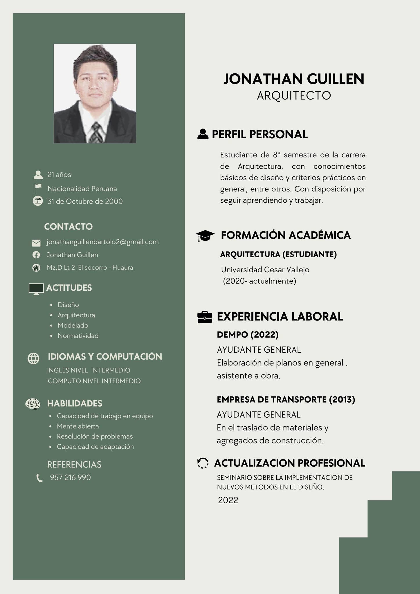 CV- GUILLEN BARTOLO JONATHAN by JONATHAN JOEL GUILLEN BARTOLO - Issuu
