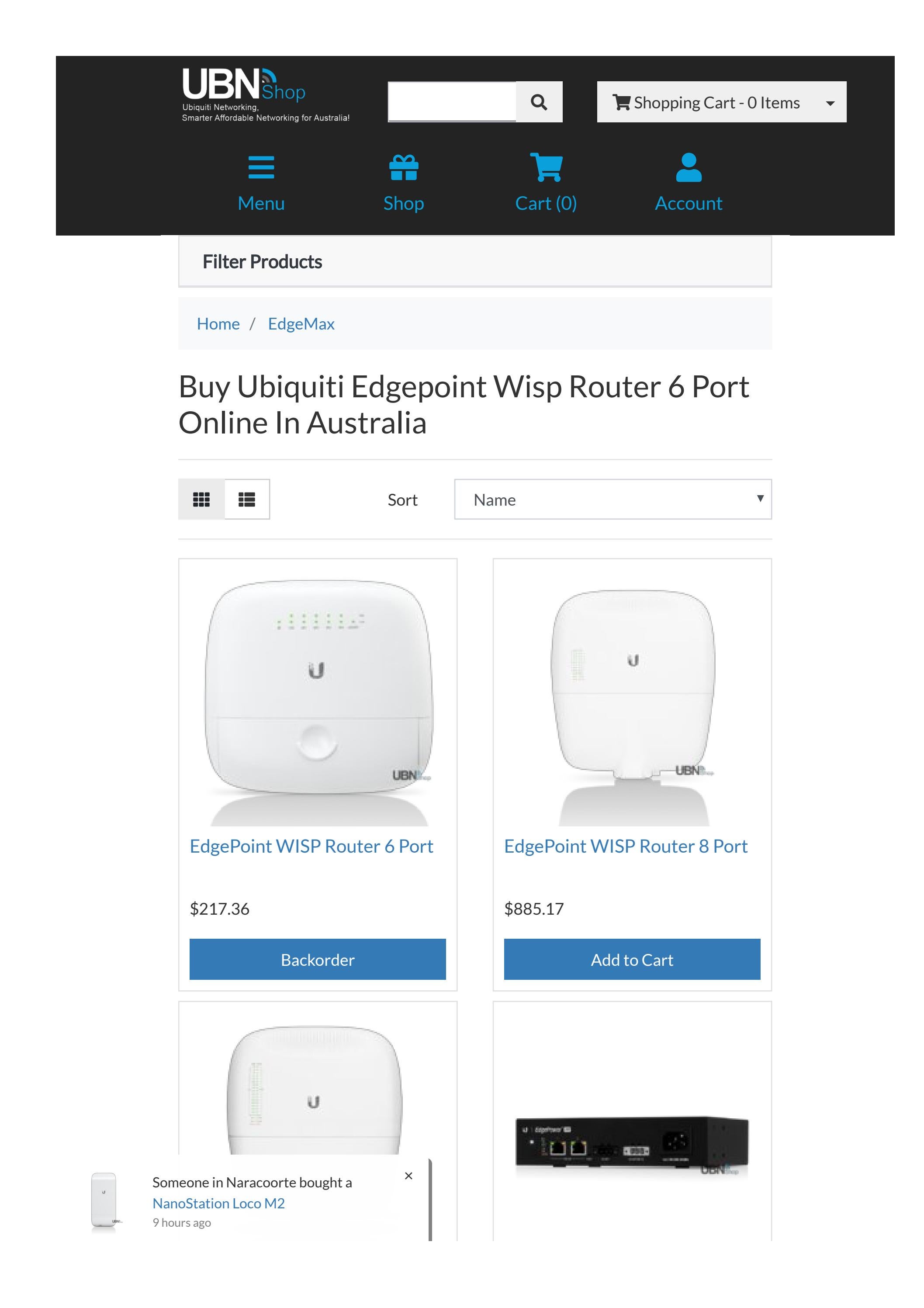 Buy Ubiquiti Edgepoint Wisp Router 6 Port Online Australia by UBNT Shop ...