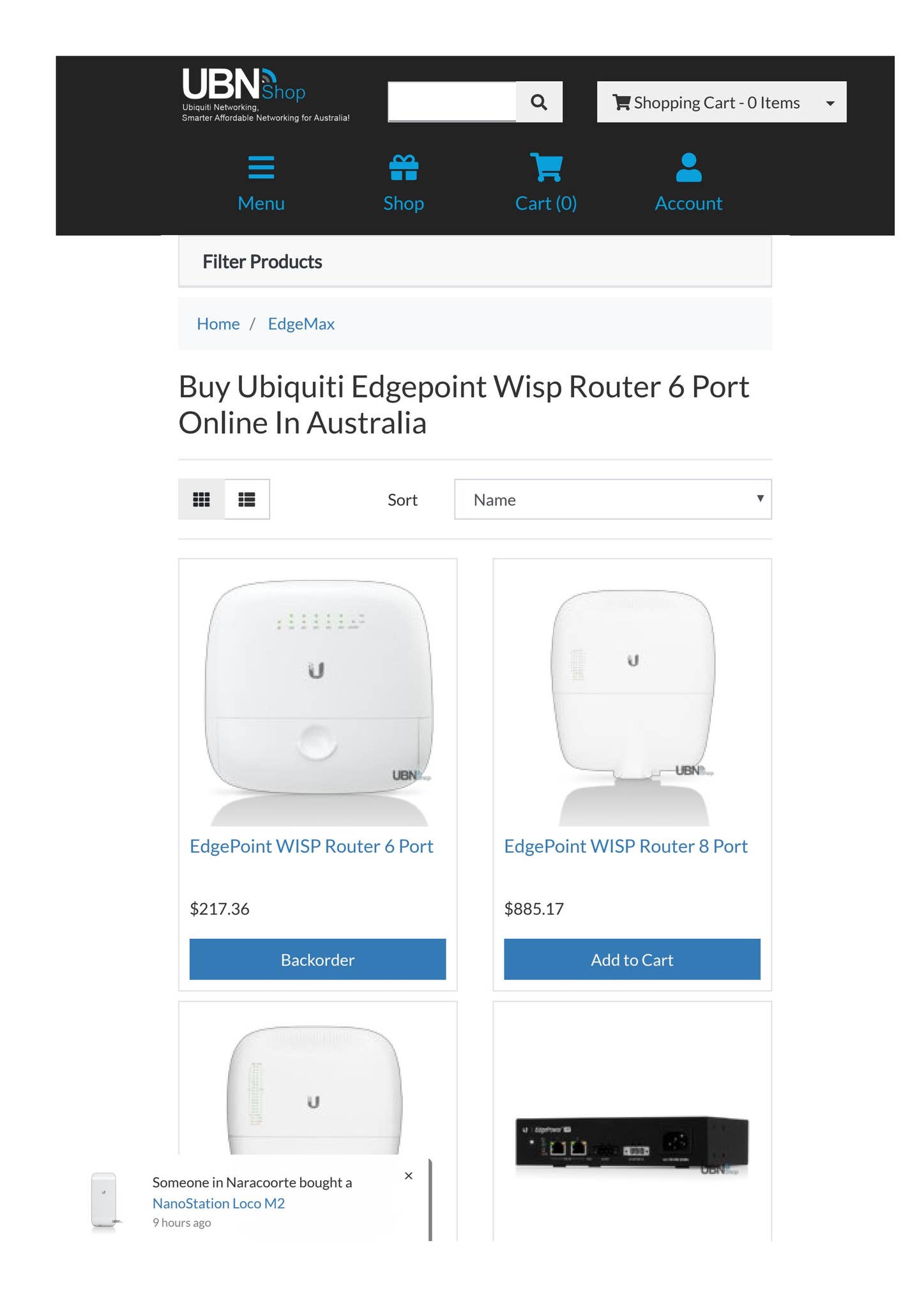 Buy Ubiquiti Edgepoint Wisp Router 6 Port Online Australia by UBNTShop ...
