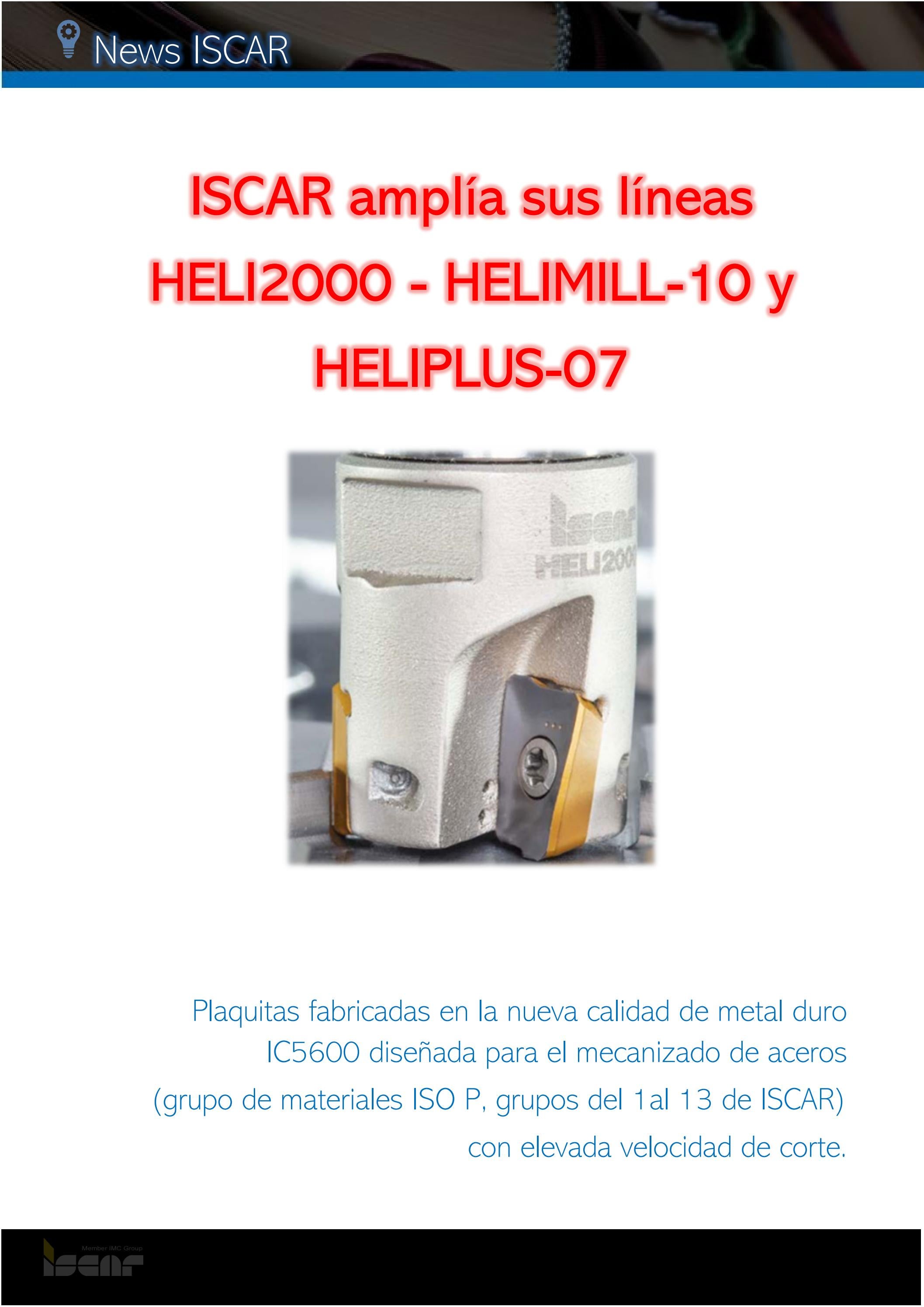 ISCAR amplía sus líneas HELI2000 - HELIMILL-10 y HELIPLUS-07 by ISCAR ...