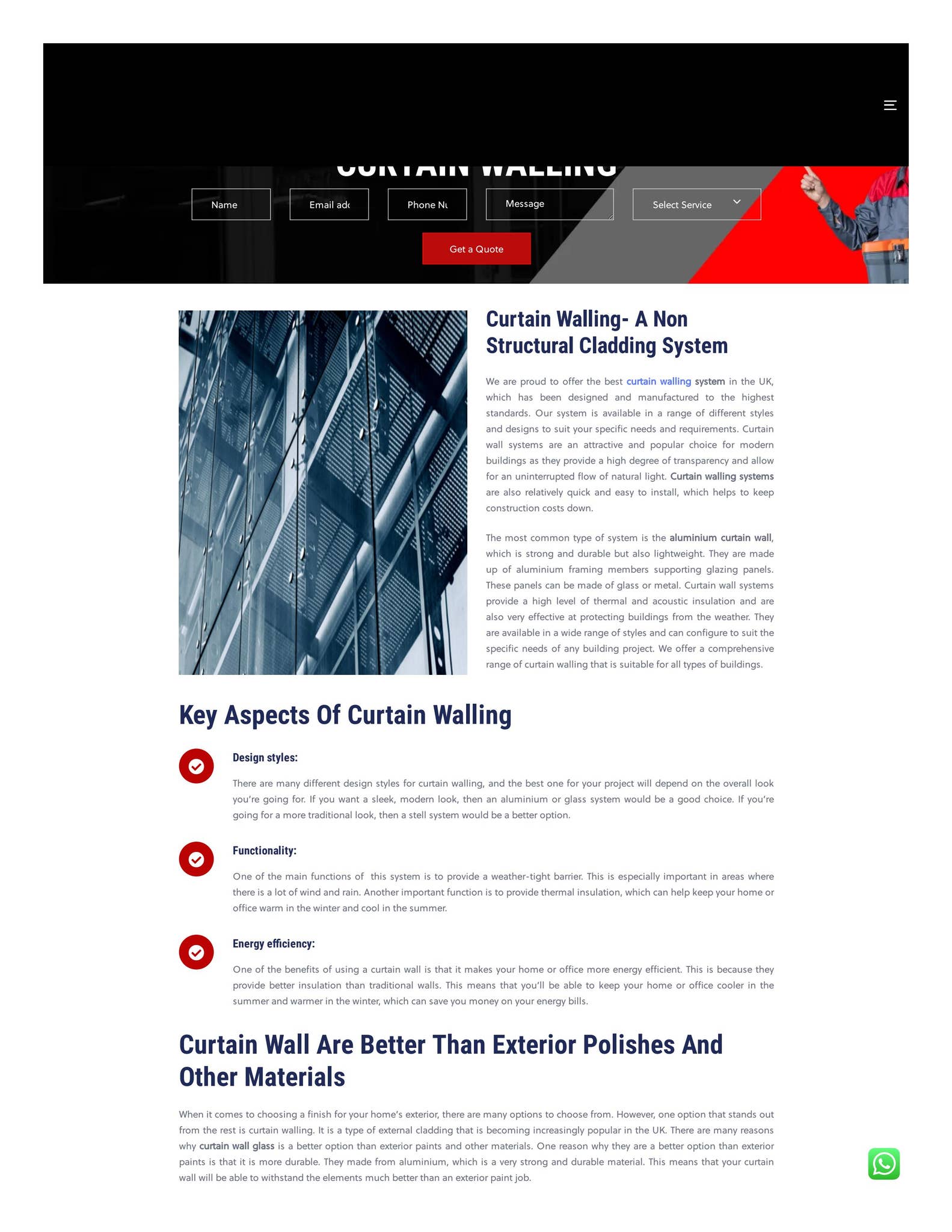 Curtain Walling- A Non Structural Cladding System by Ashley Roller Door ...