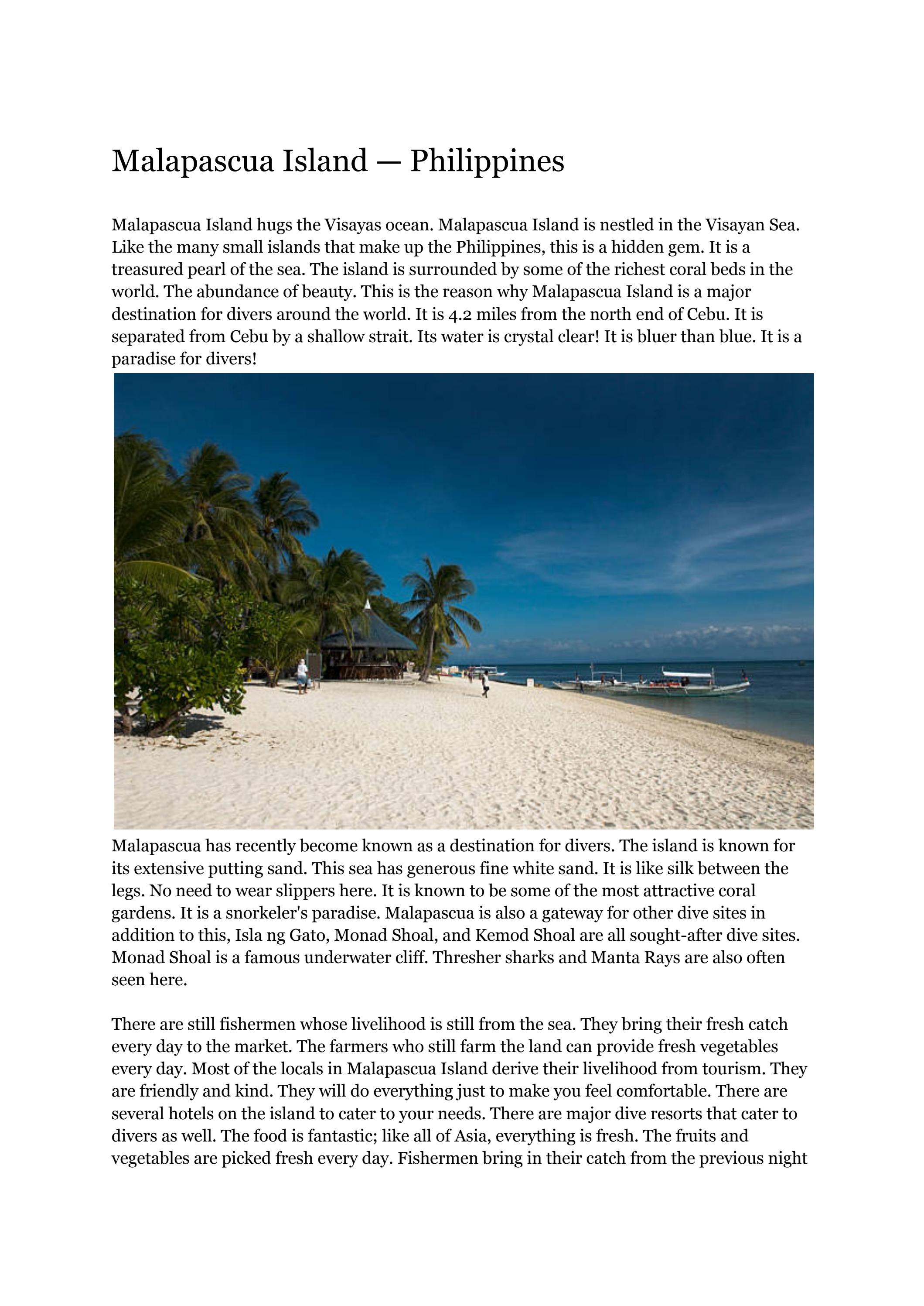 Malapascua Island — Philippines - EXPLORETRAVELER by John Gentry - Issuu
