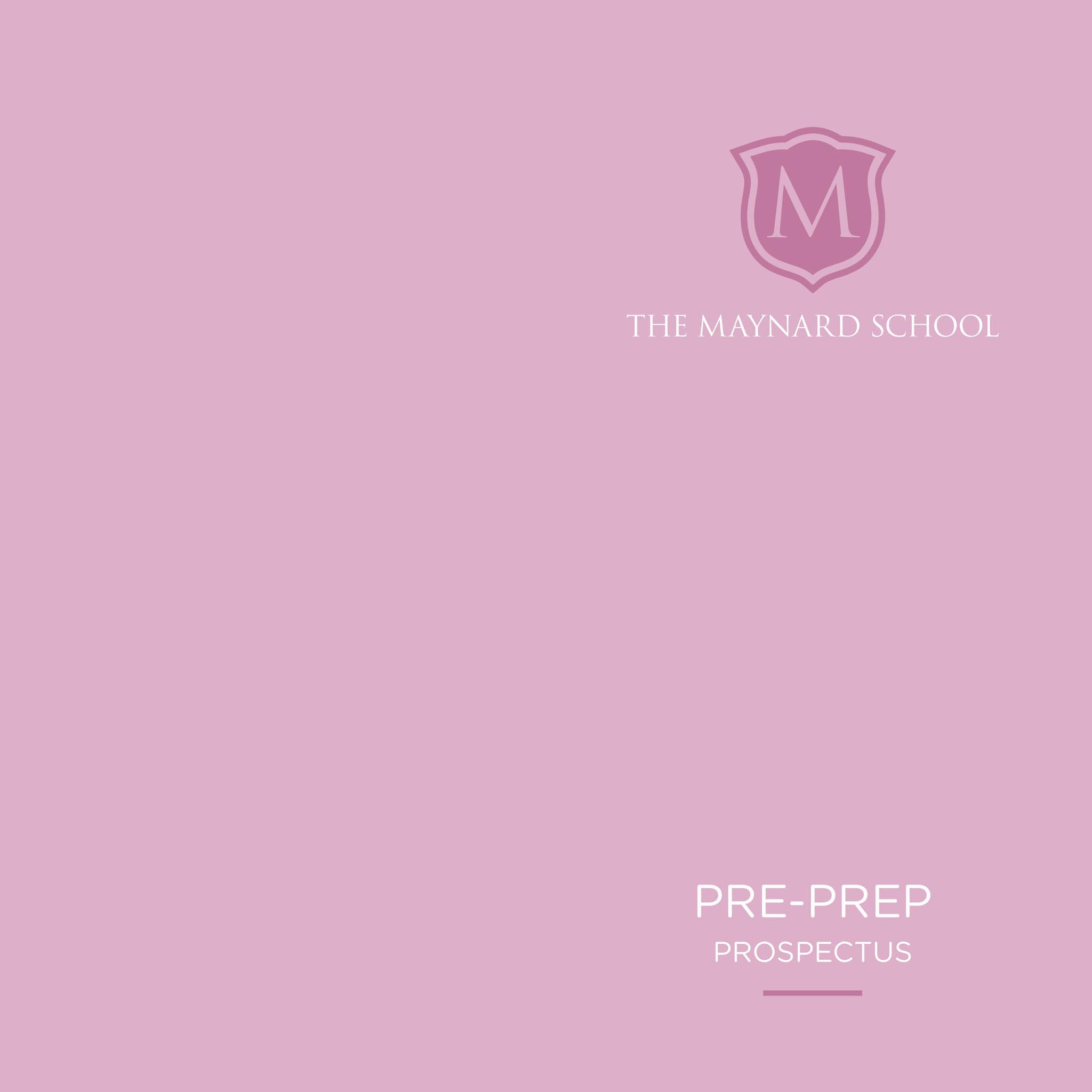 Pre Prep Prospectus by MaynardSchoolExeter - Issuu