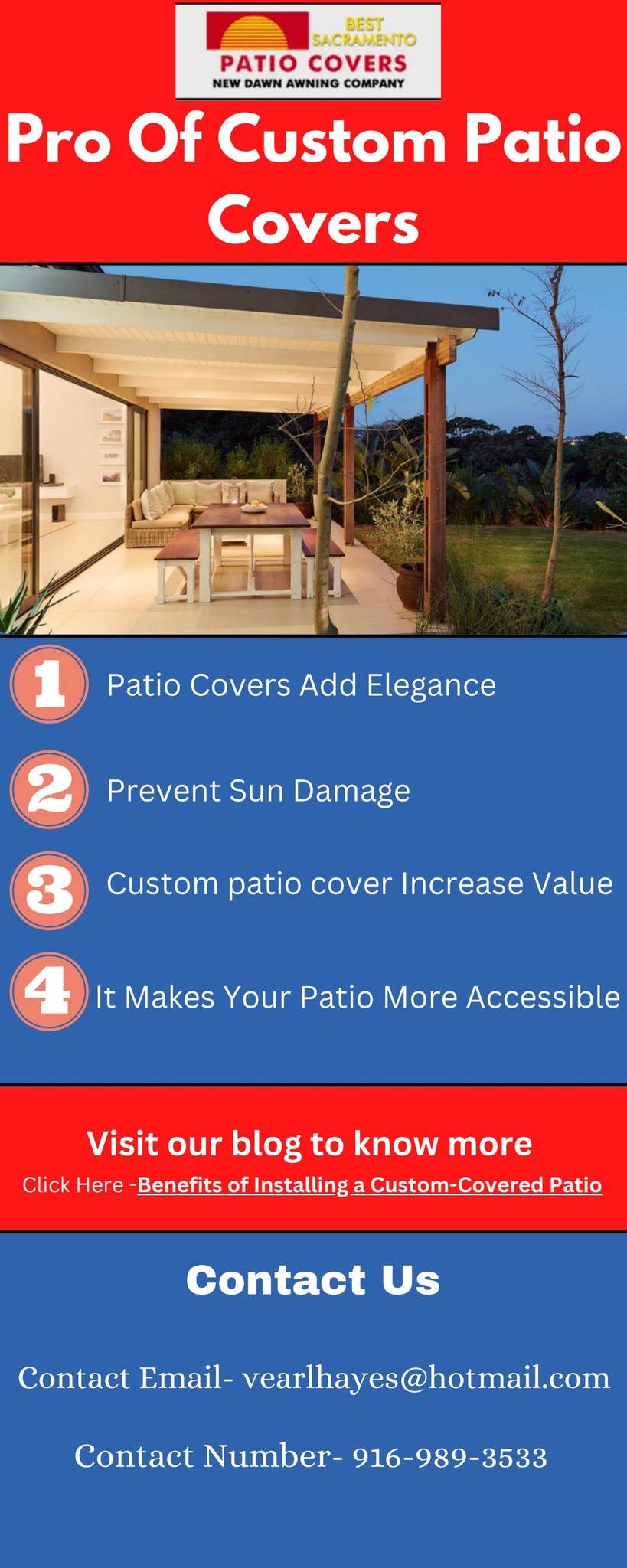 Pro Of Custom Patio Covers by New Dawn Awning - Issuu