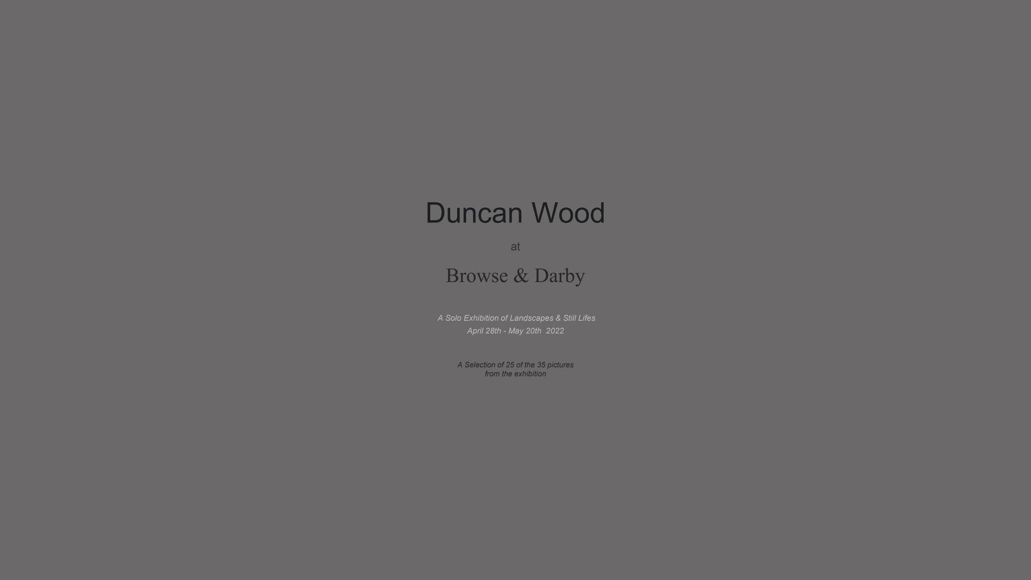 A Selection of Works by Duncan Wood by Browse & Darby Ltd - Issuu