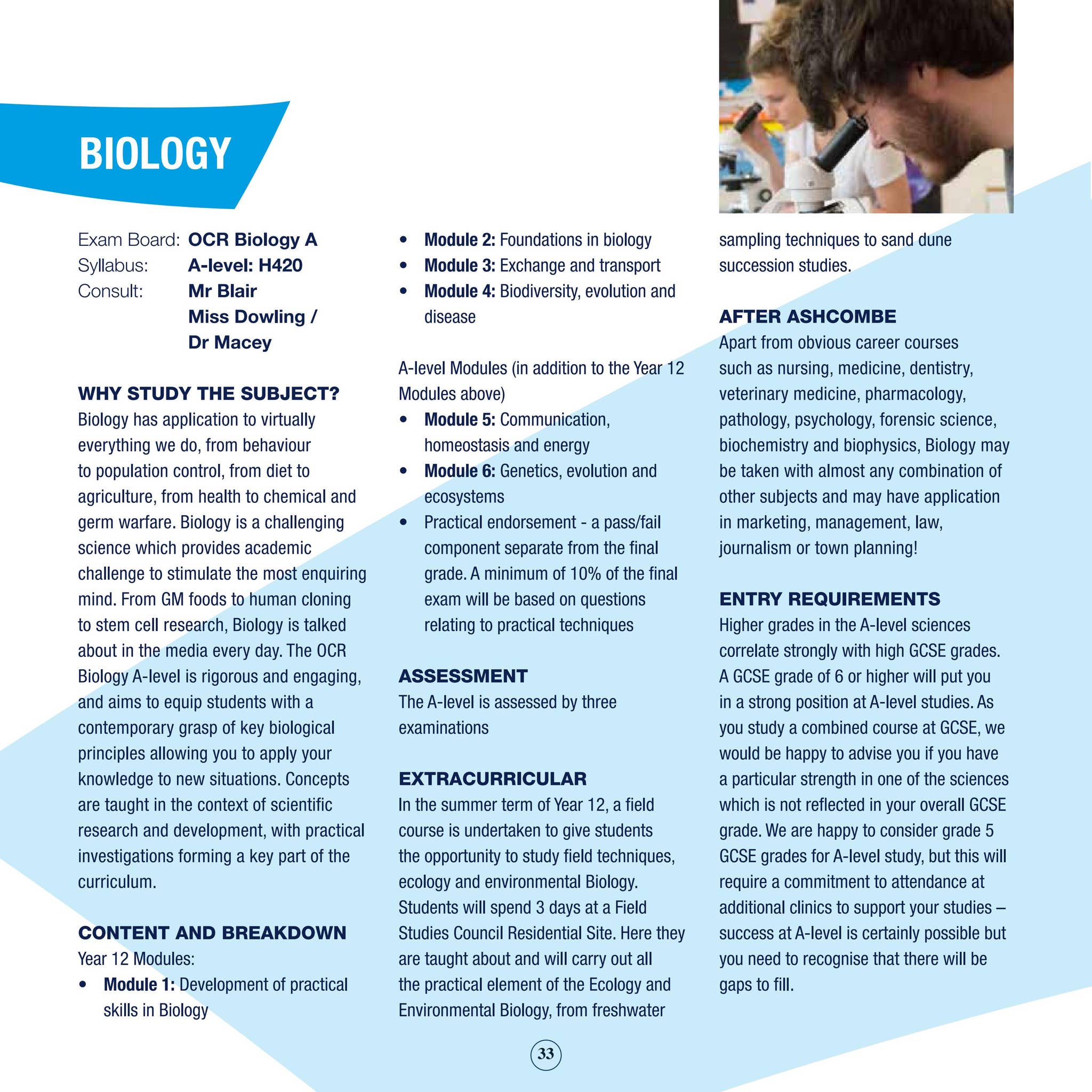 The Ashcombe School Sixth Form Prospectus by theashcombeschool - Issuu
