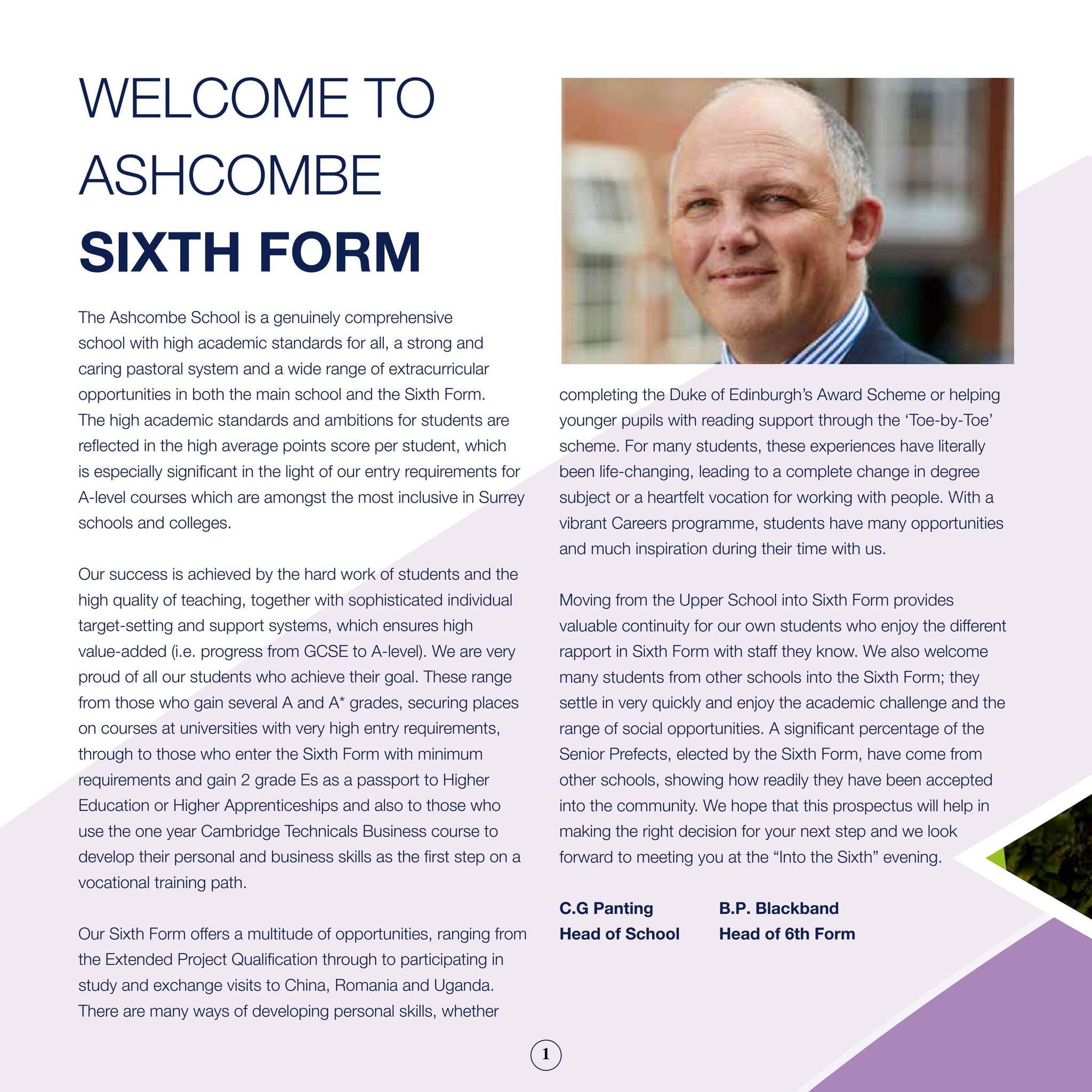 The Ashcombe School Sixth Form Prospectus by theashcombeschool - Issuu