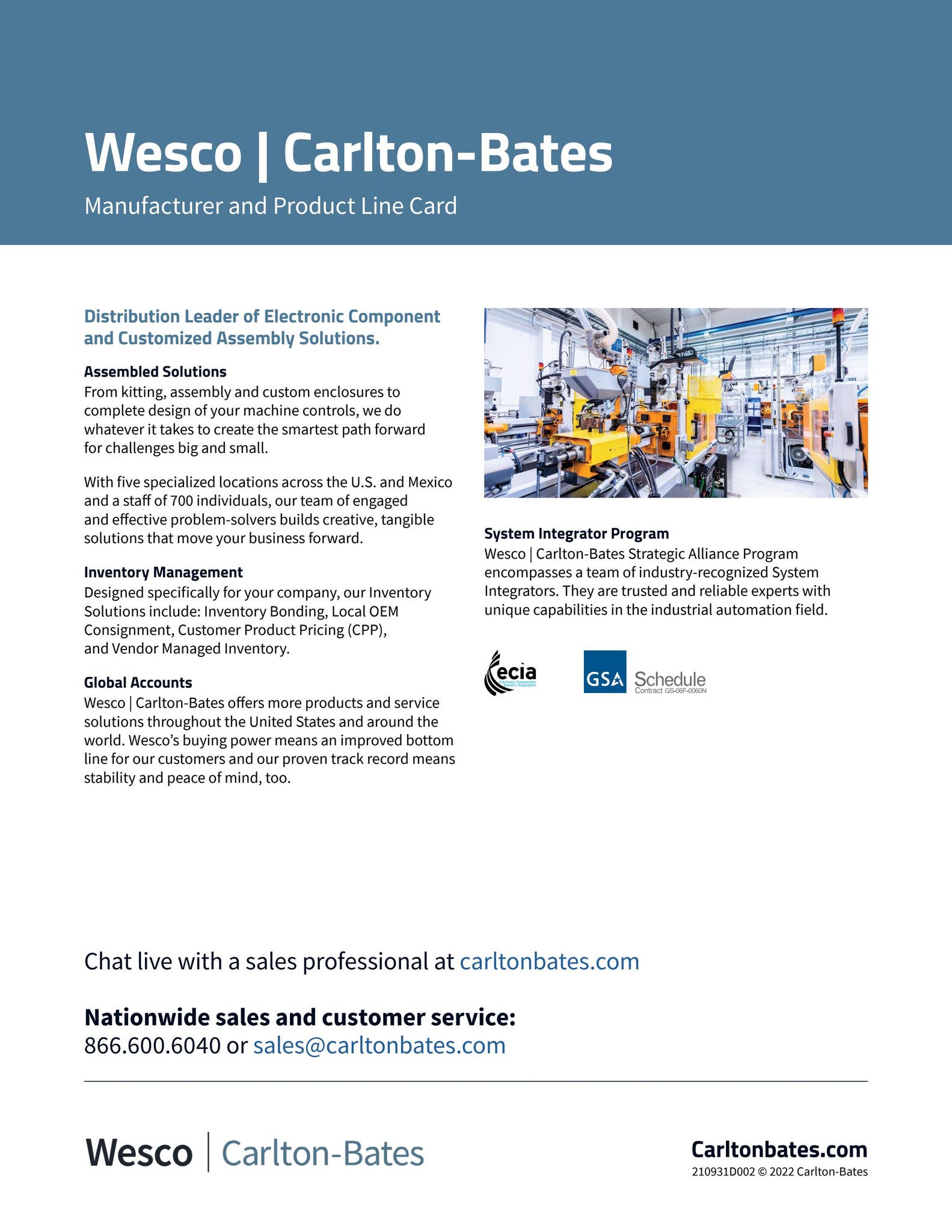 Wesco | Carlton-Bates Line Card by WESCO Distribution - Issuu