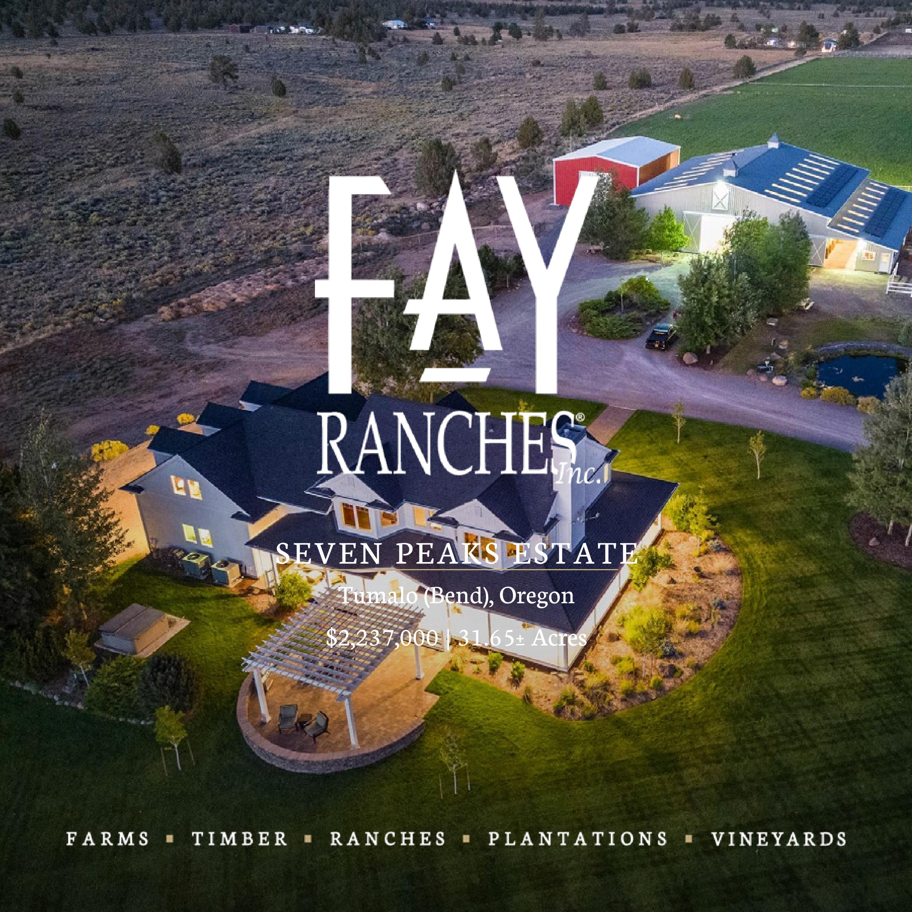 SOLD: Seven Peaks Estate | Fay Ranches by Fay Ranches - Issuu