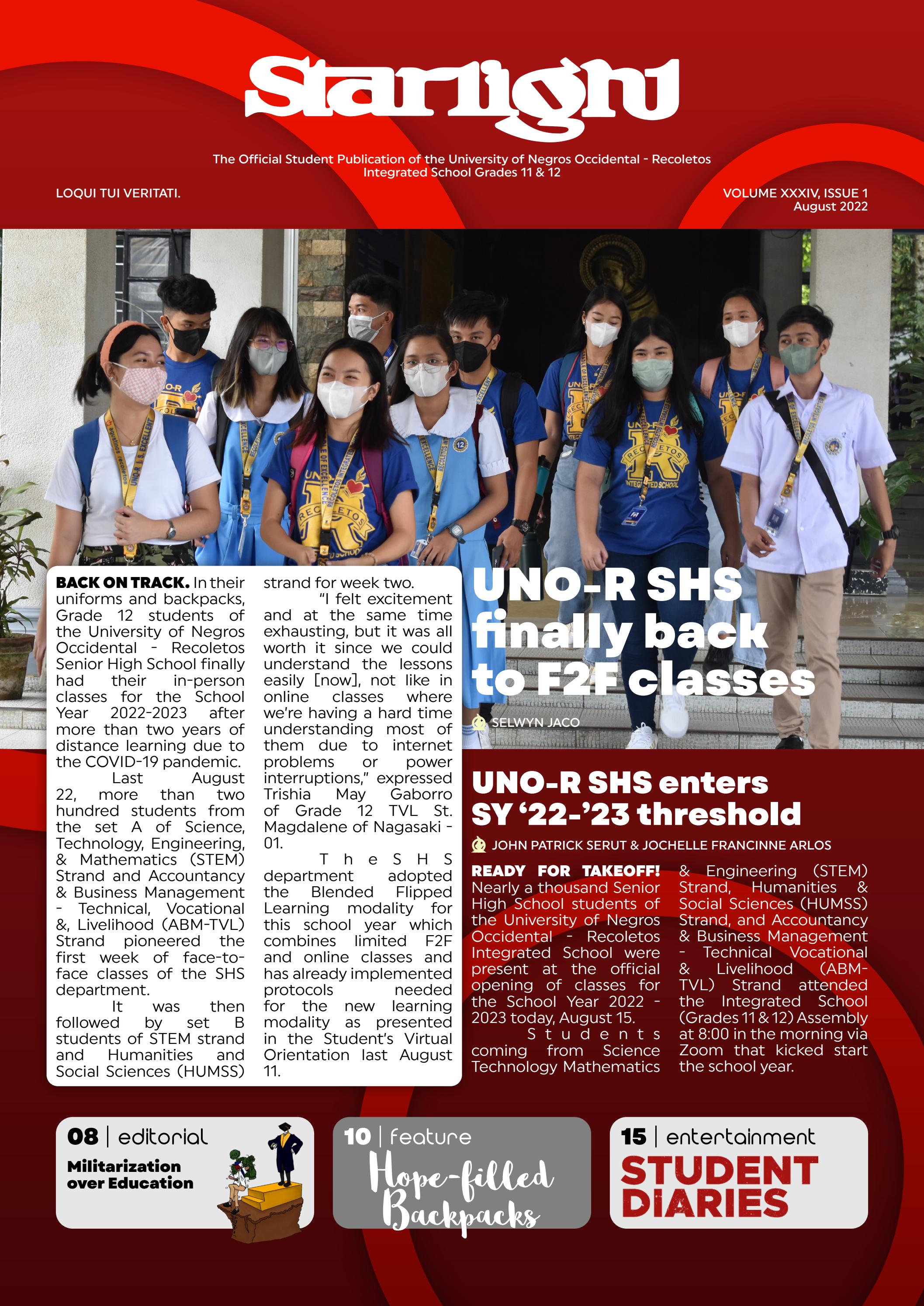 SHS Starlight Monthly E-Newsletter Vol. XXXIV, Issue 1 by SHS Starlight ...