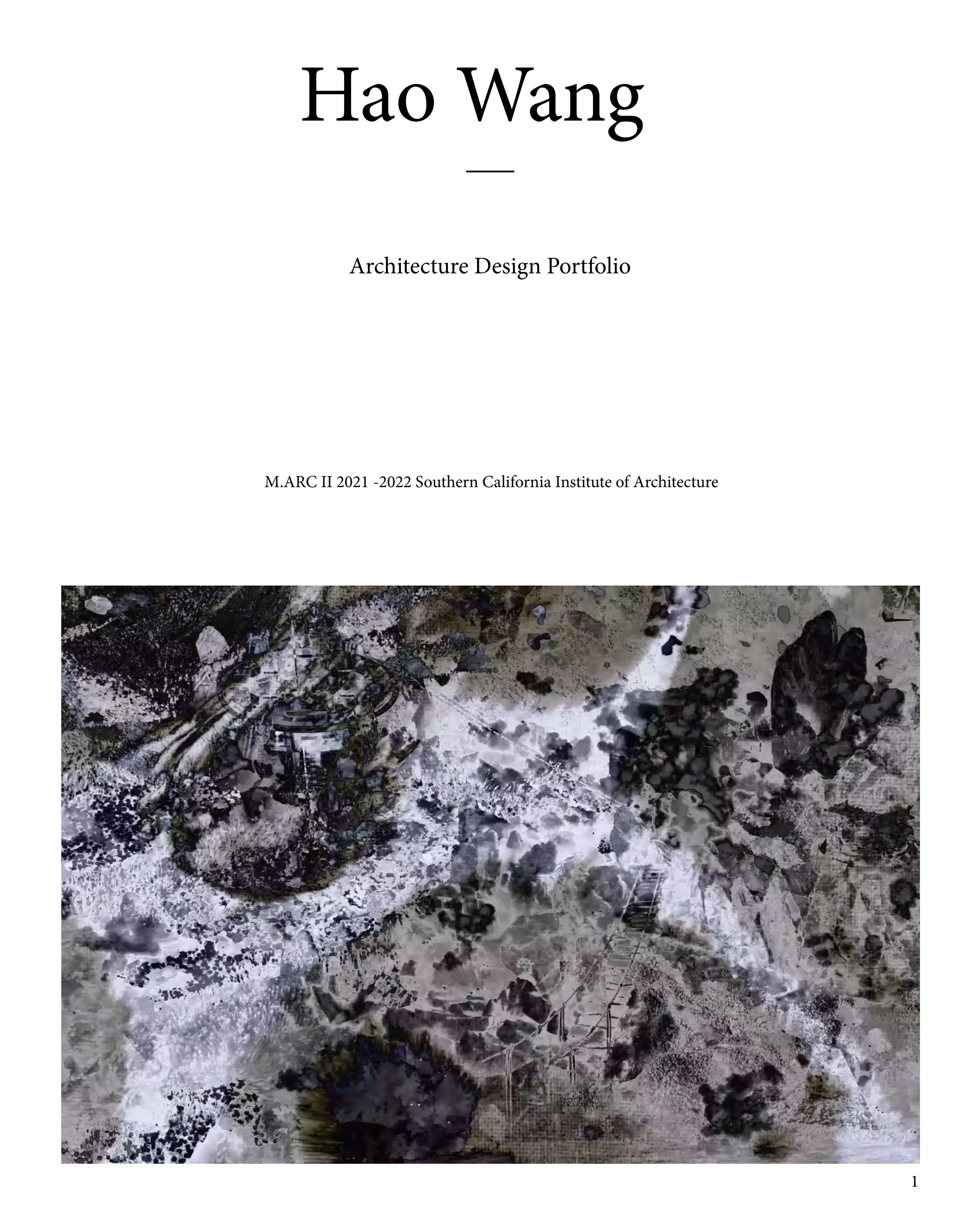 SCI_ARC Portfolio M.Arc First Year by Hao Wang - Issuu
