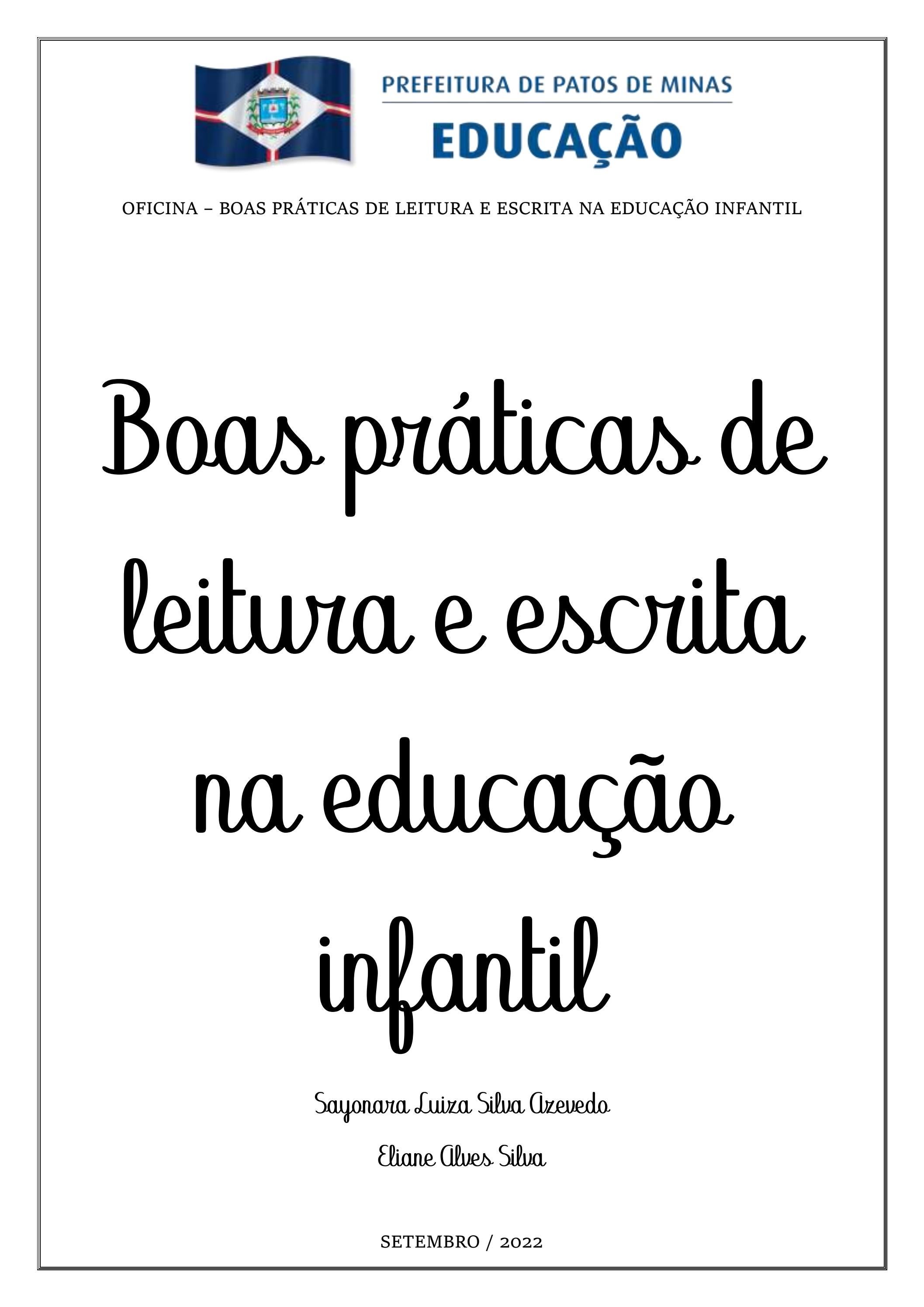 Boas práticas de leitura e escrita na educação infantil by Eliane.Silva ...