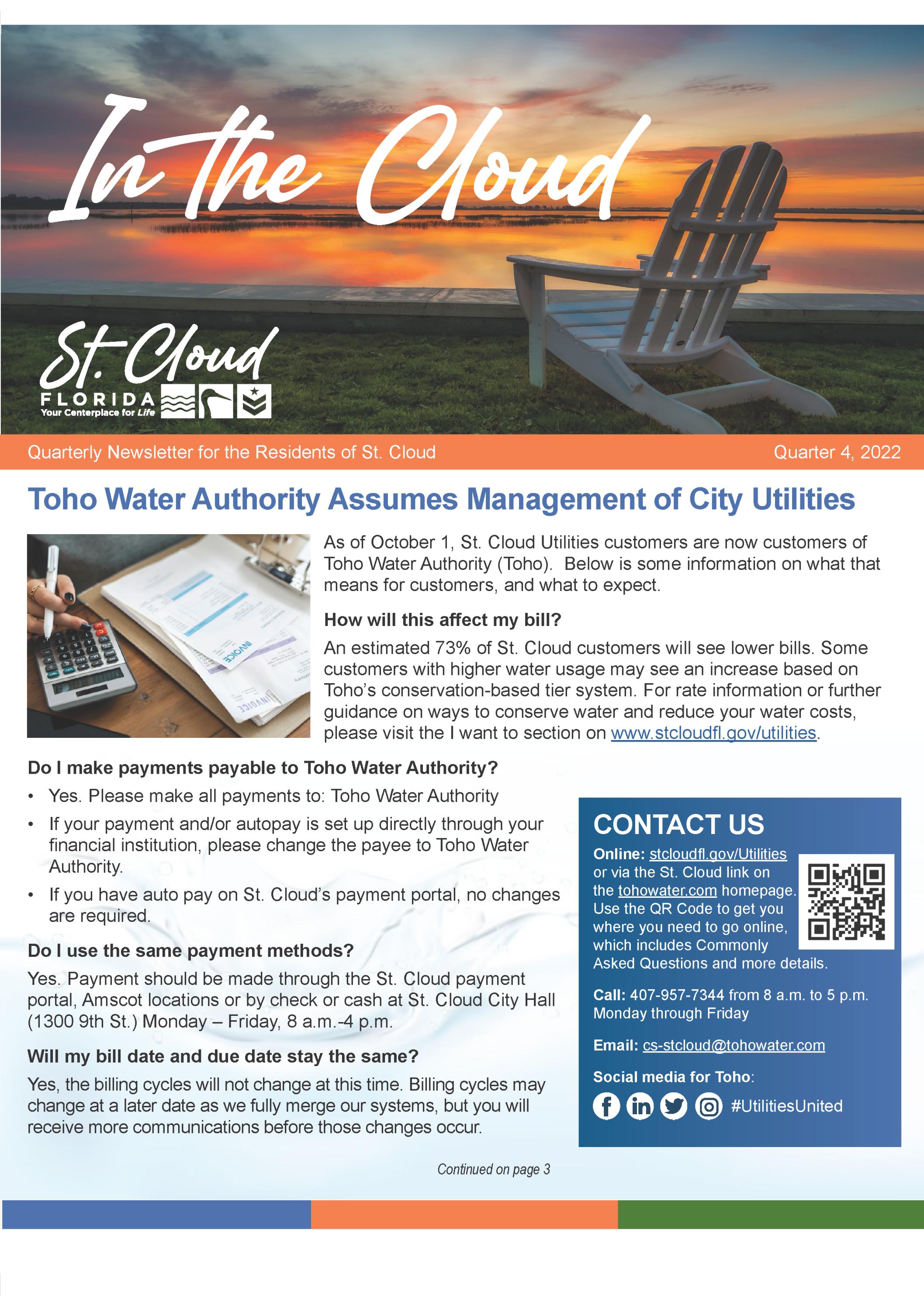 City of St. Cloud "In the Cloud" Quarterly Newsletter - Q4 by ...