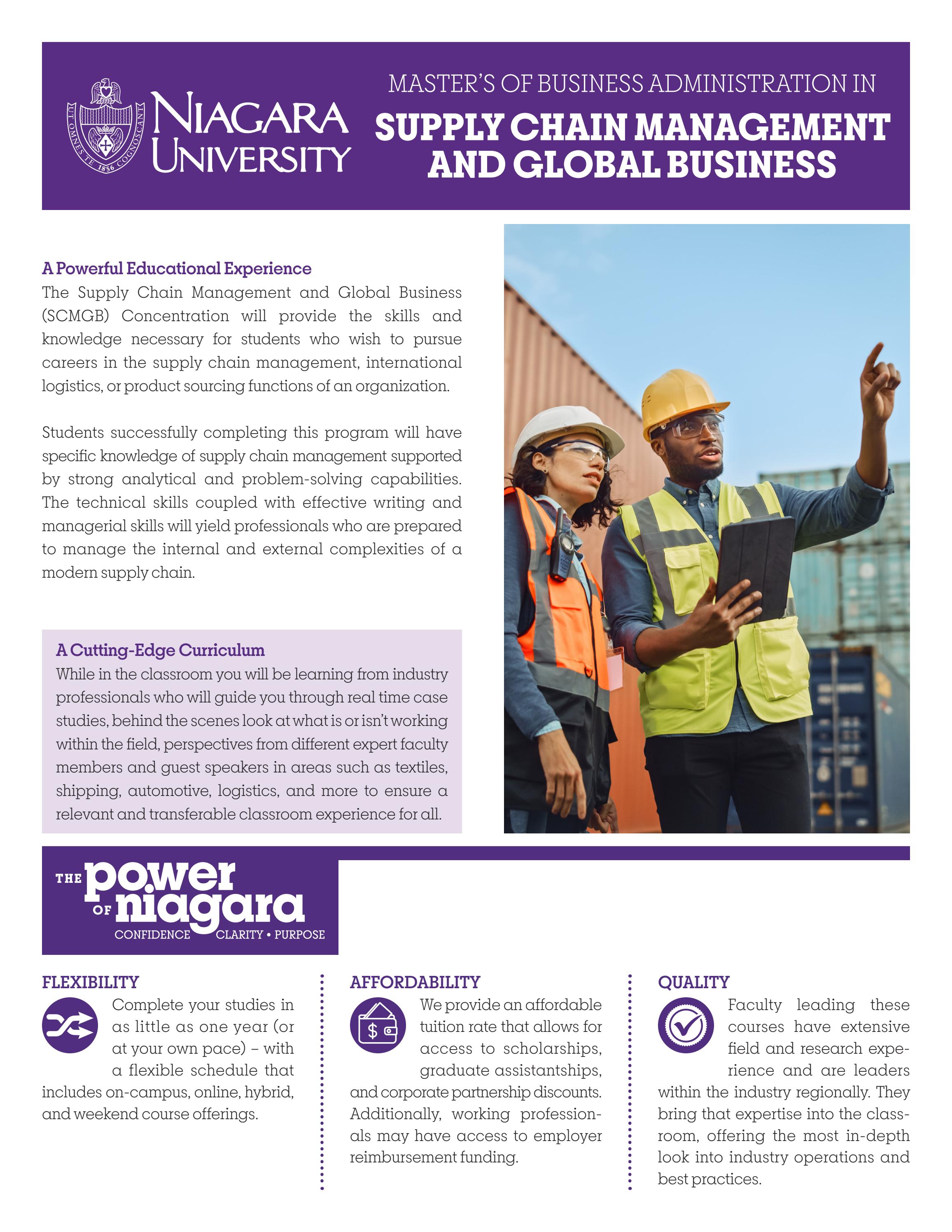 Supply Chain Management And Global Business MBA By Niagara University supply-chain-management-and-global-business-mba-by-niagara-university