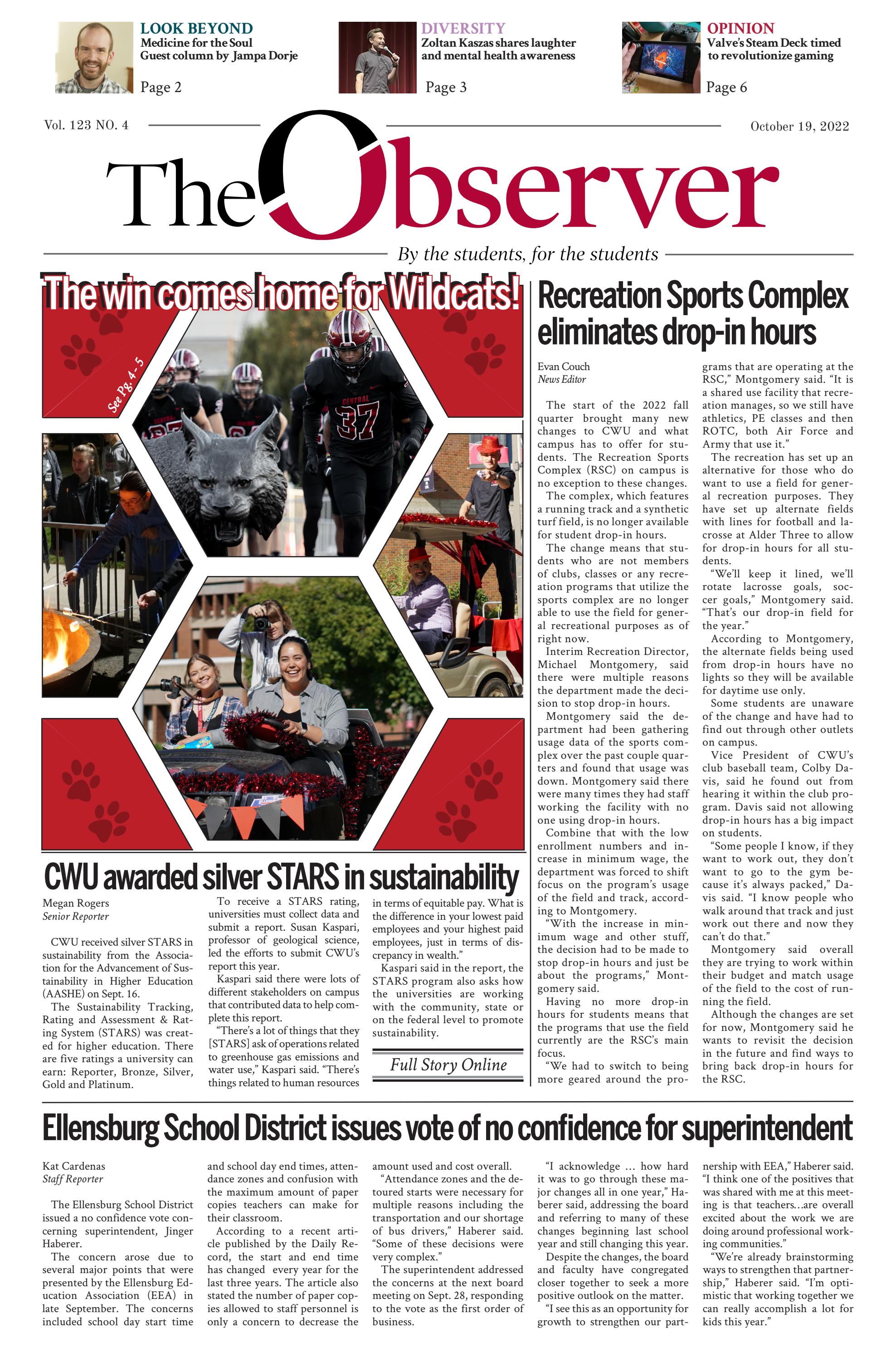 The Observer, Fall 2022 - Issue 4 by CWU Observer - Issuu