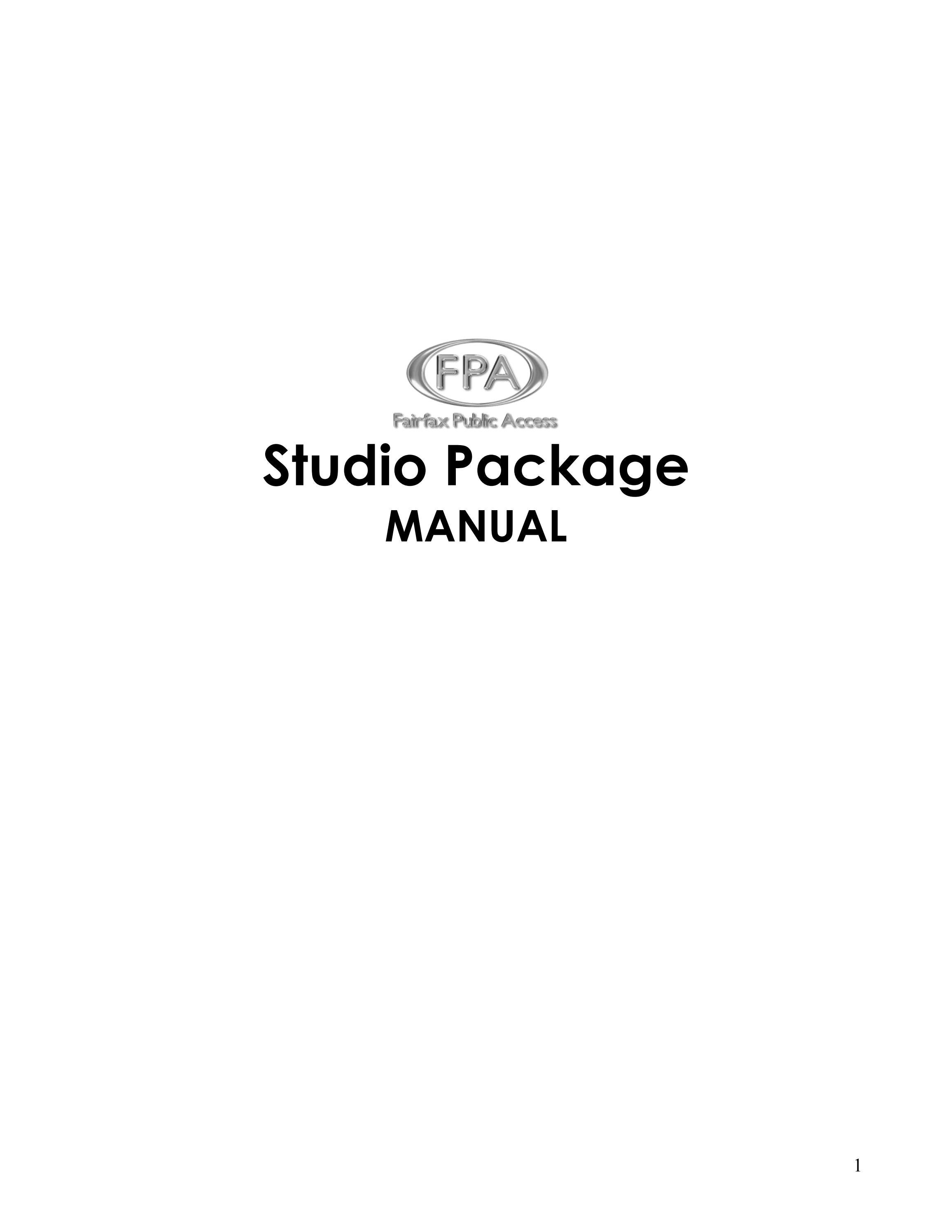 Studio Package Manual by Steven Burgoon - Issuu
