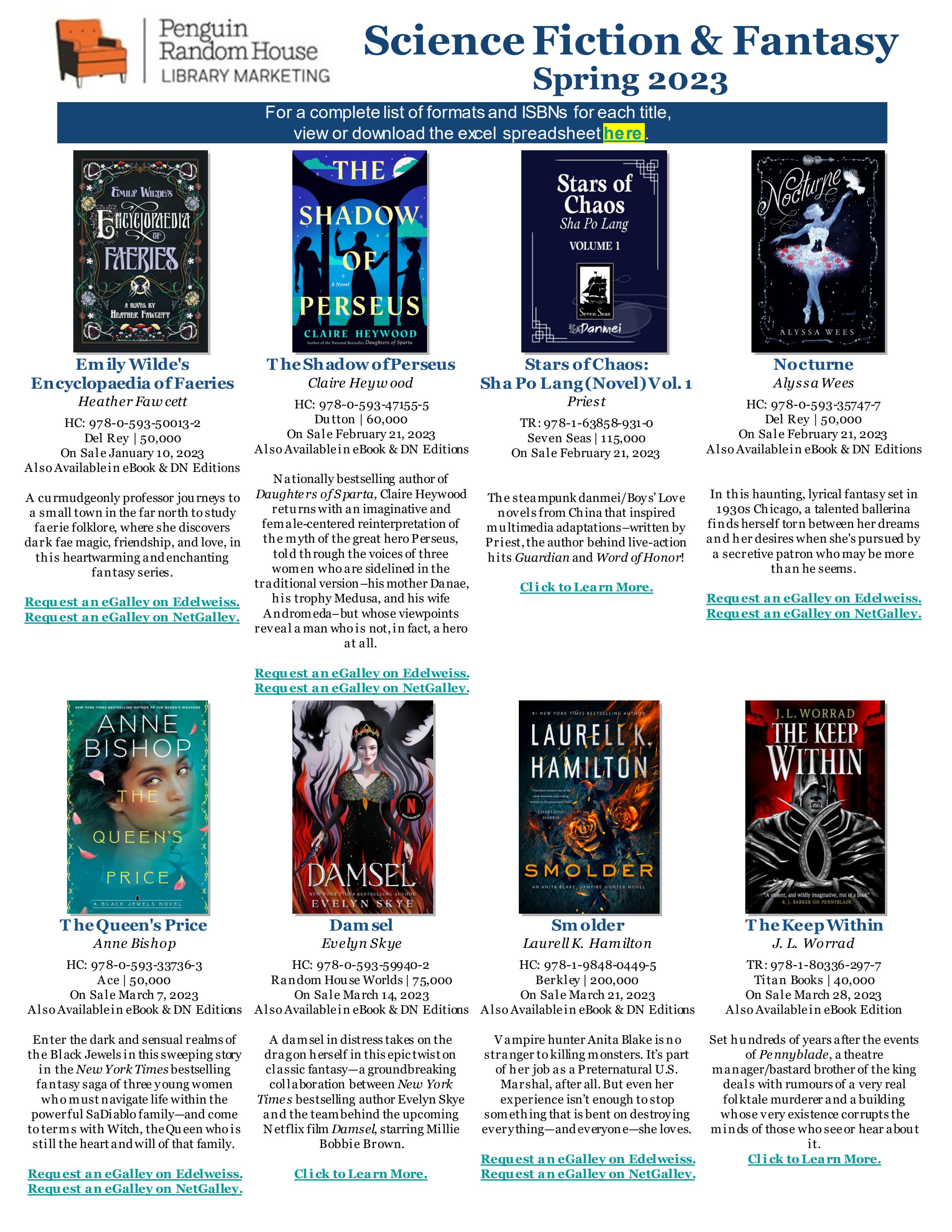 Sci-Fi & Fantasy, Spring 2023 by PRH Library - Issuu