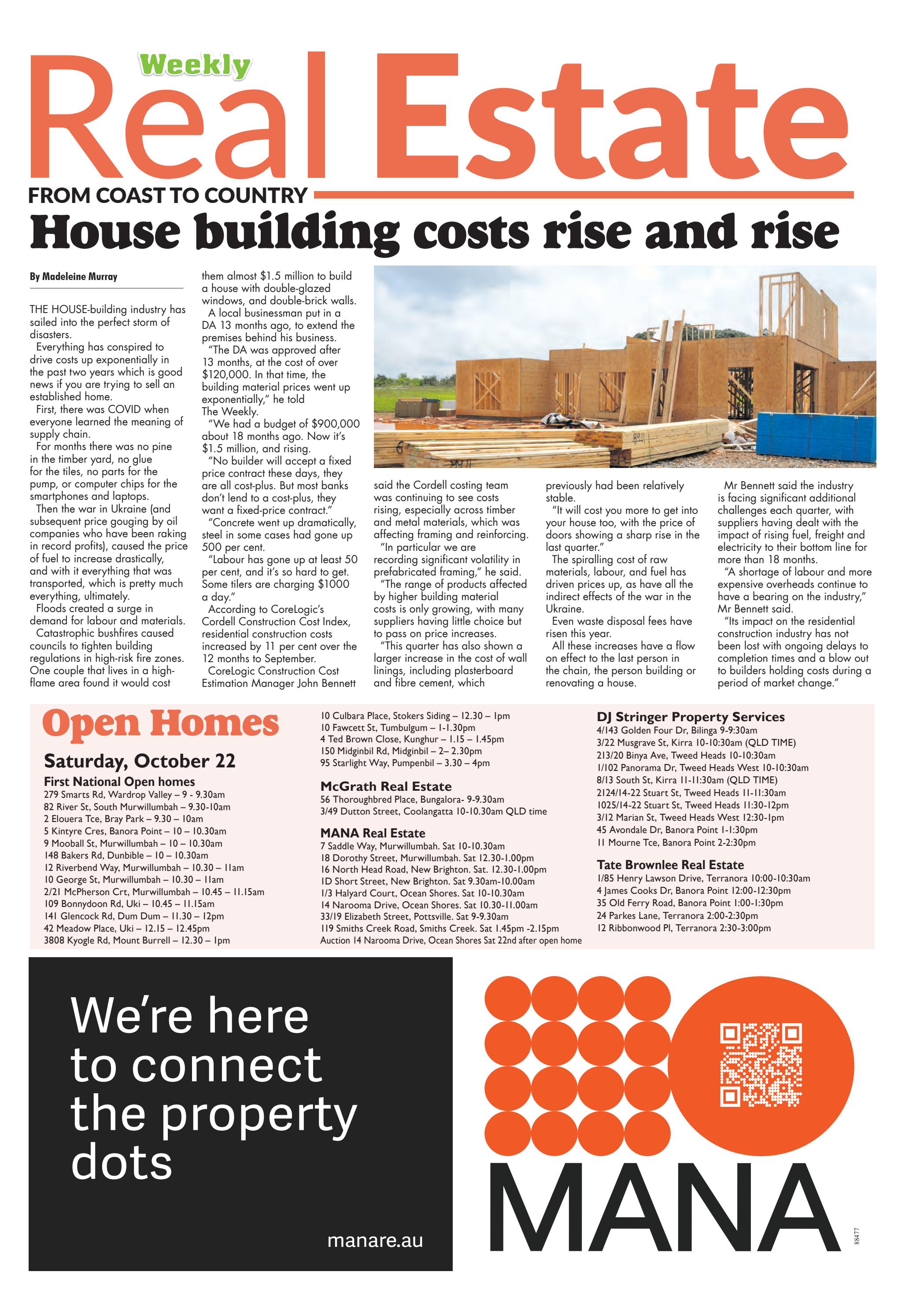 The Weekly Real Estate From Coast to Country, October 20, 2022 by Tweed ...