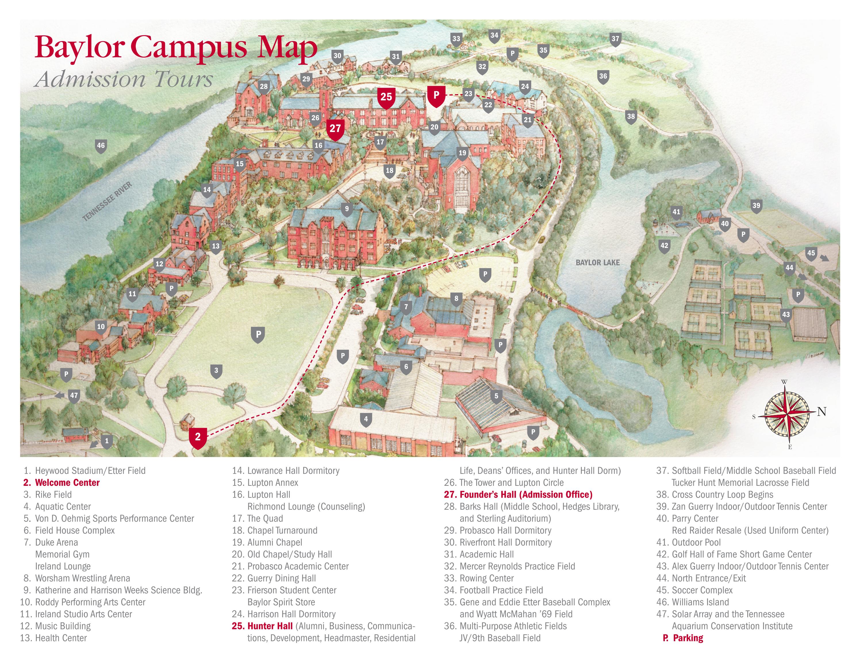 Admission Tours Campus Map by Baylor School - Issuu