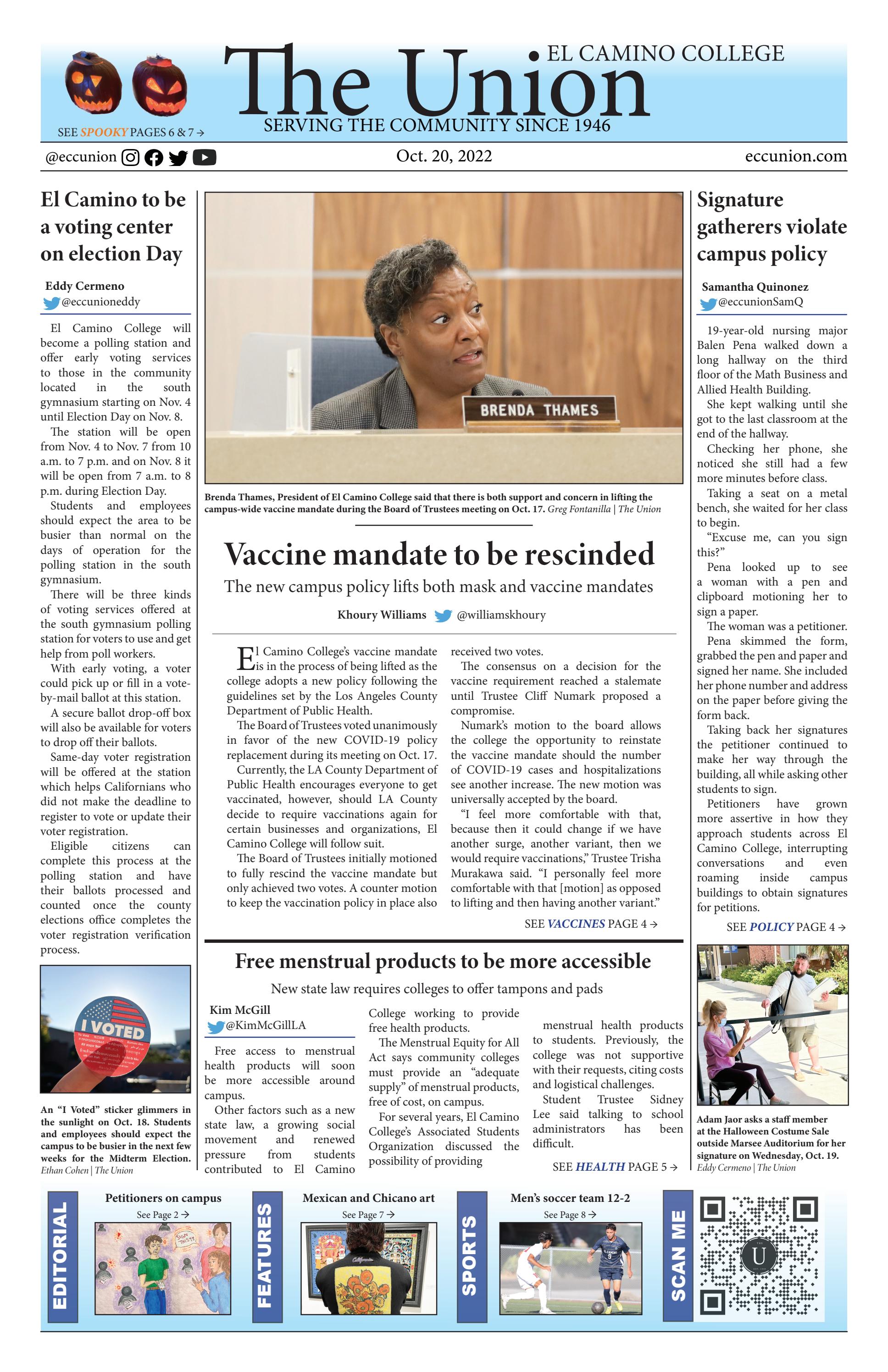 The Union Vol. 77, No. 3 by El Camino College The Union - Issuu