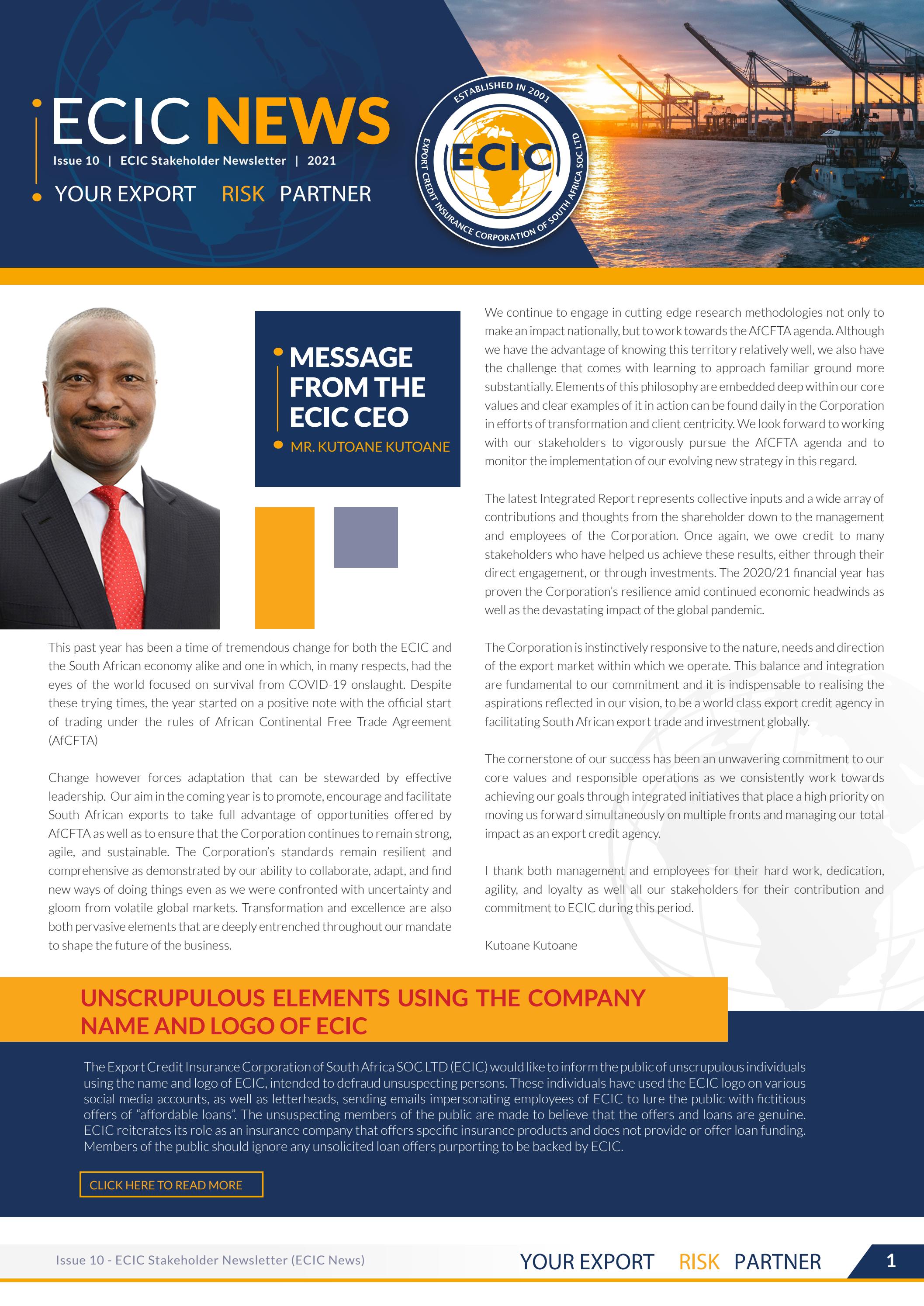 ECIC Newsletter ISSUE10 by lithacommunications - Issuu