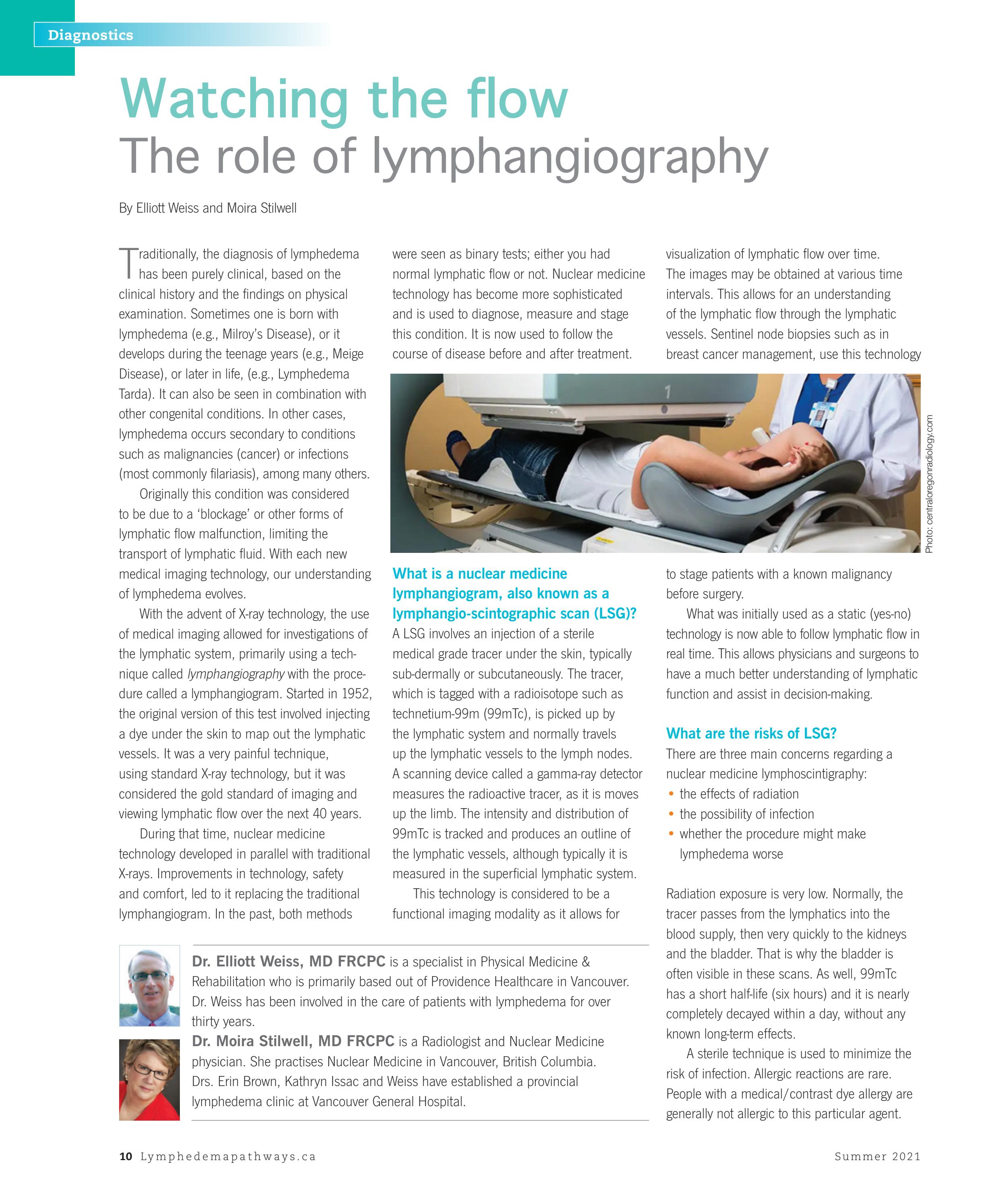 Watching the Flow. Pathways Vol 10, No 3. Summer 2021. by Canadian Lymphedema Framework - Issuu