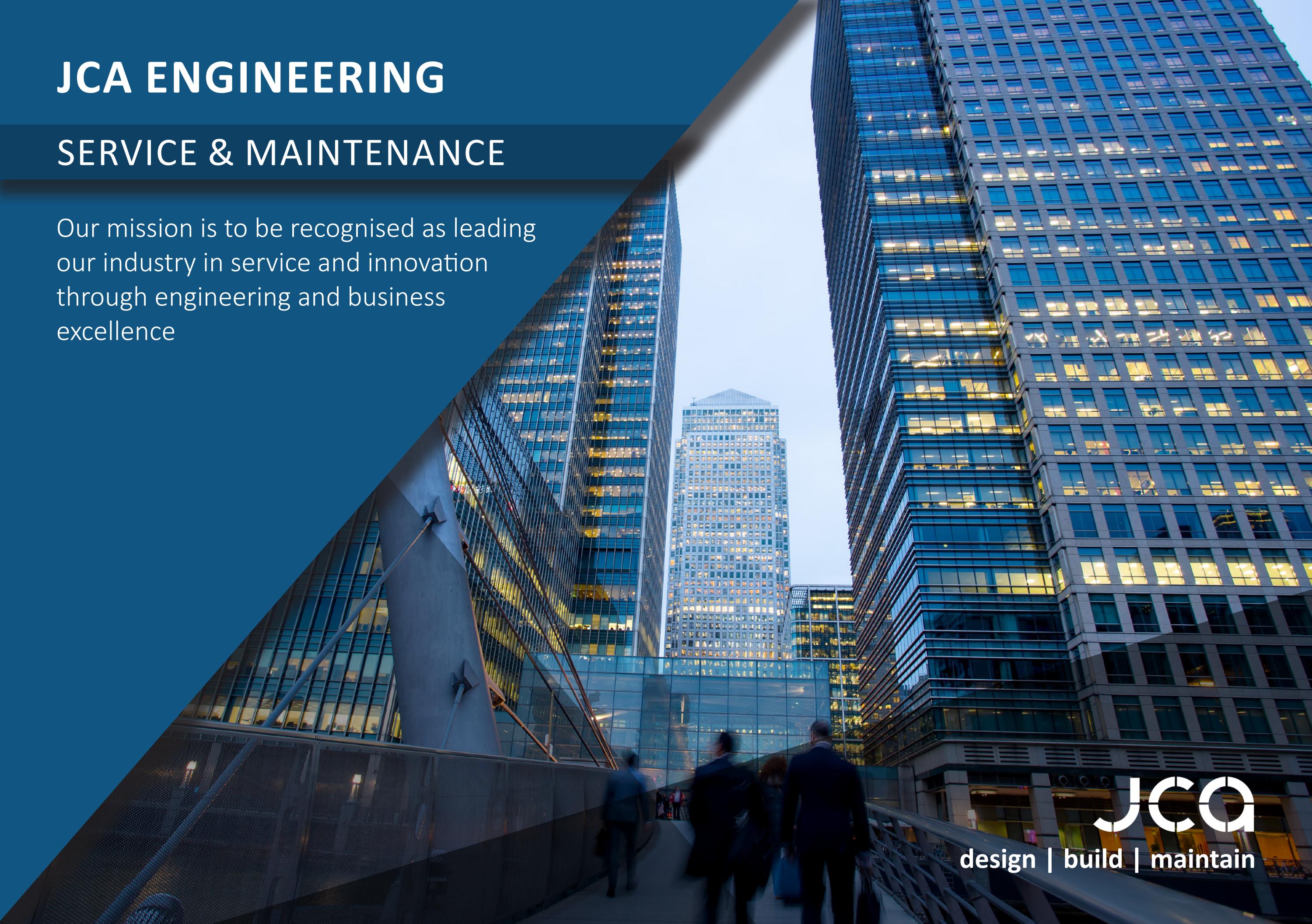 JCA Service & Maintenance Brochure by JCA Engineering Ltd. - Issuu