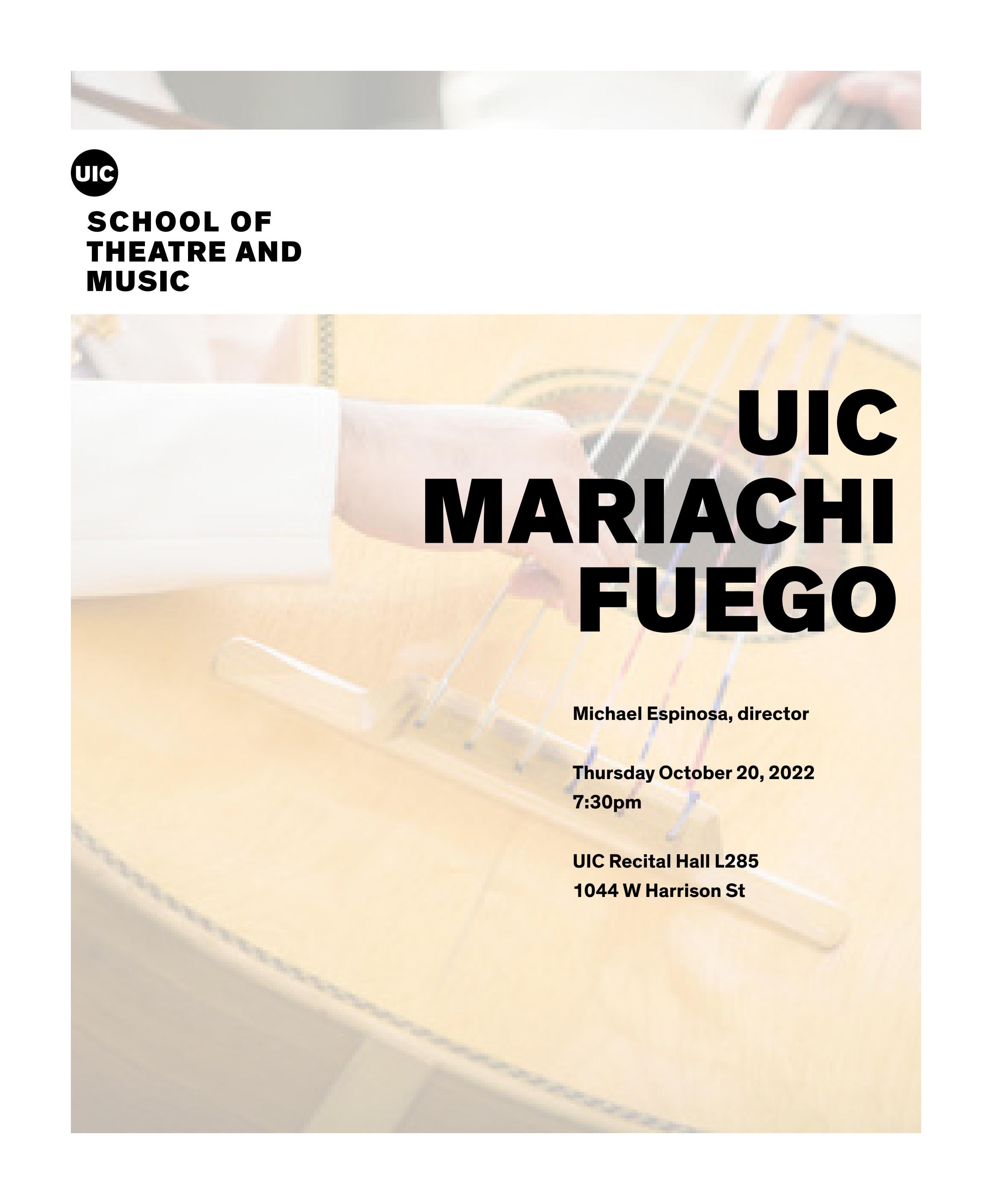 Mariachi Fuego Concert 10/20/22 by UIC School of Theatre and Music - Issuu