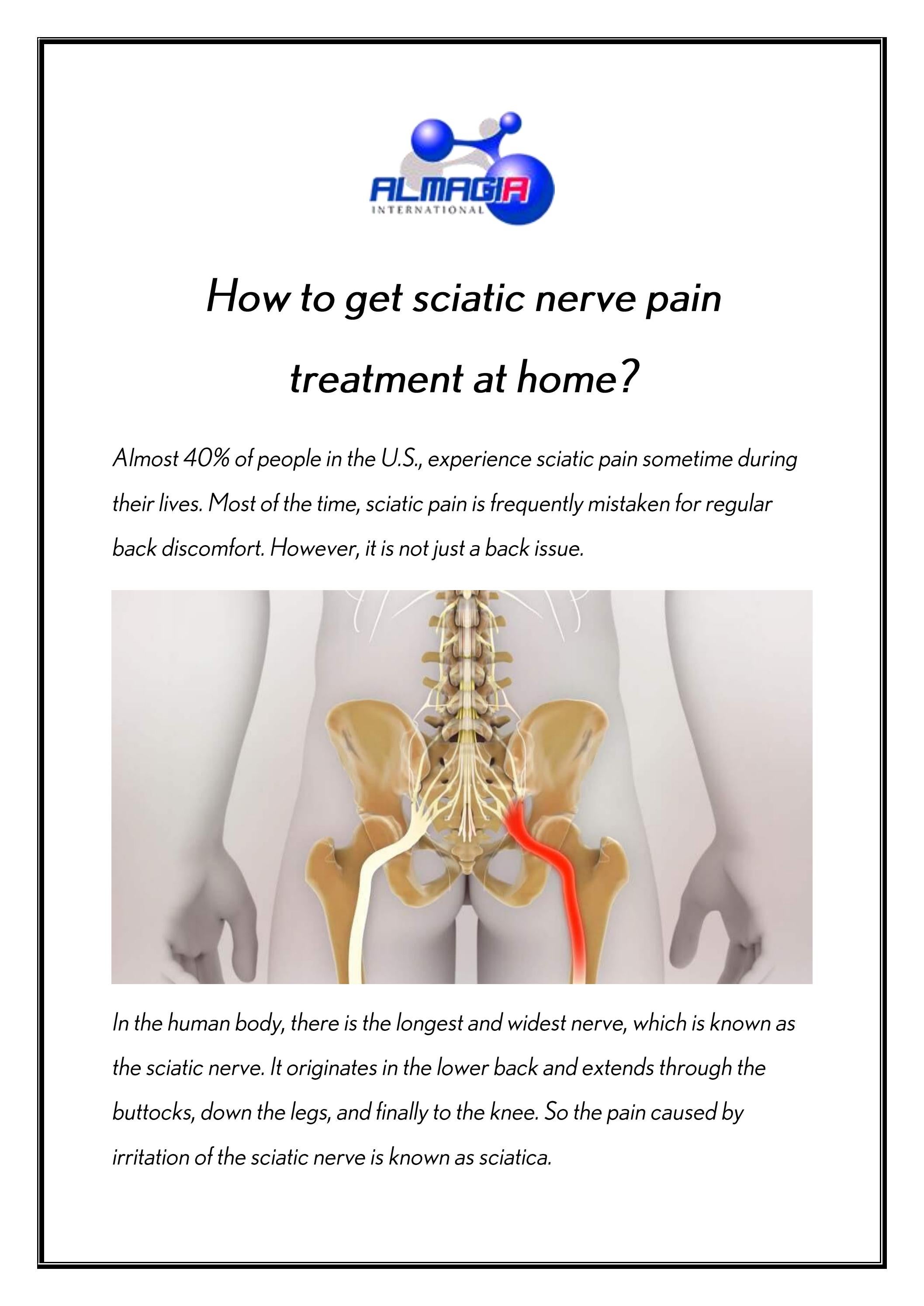How To Get Sciatic Nerve Pain Treatment At Home By Jhon Goodwin Issuu